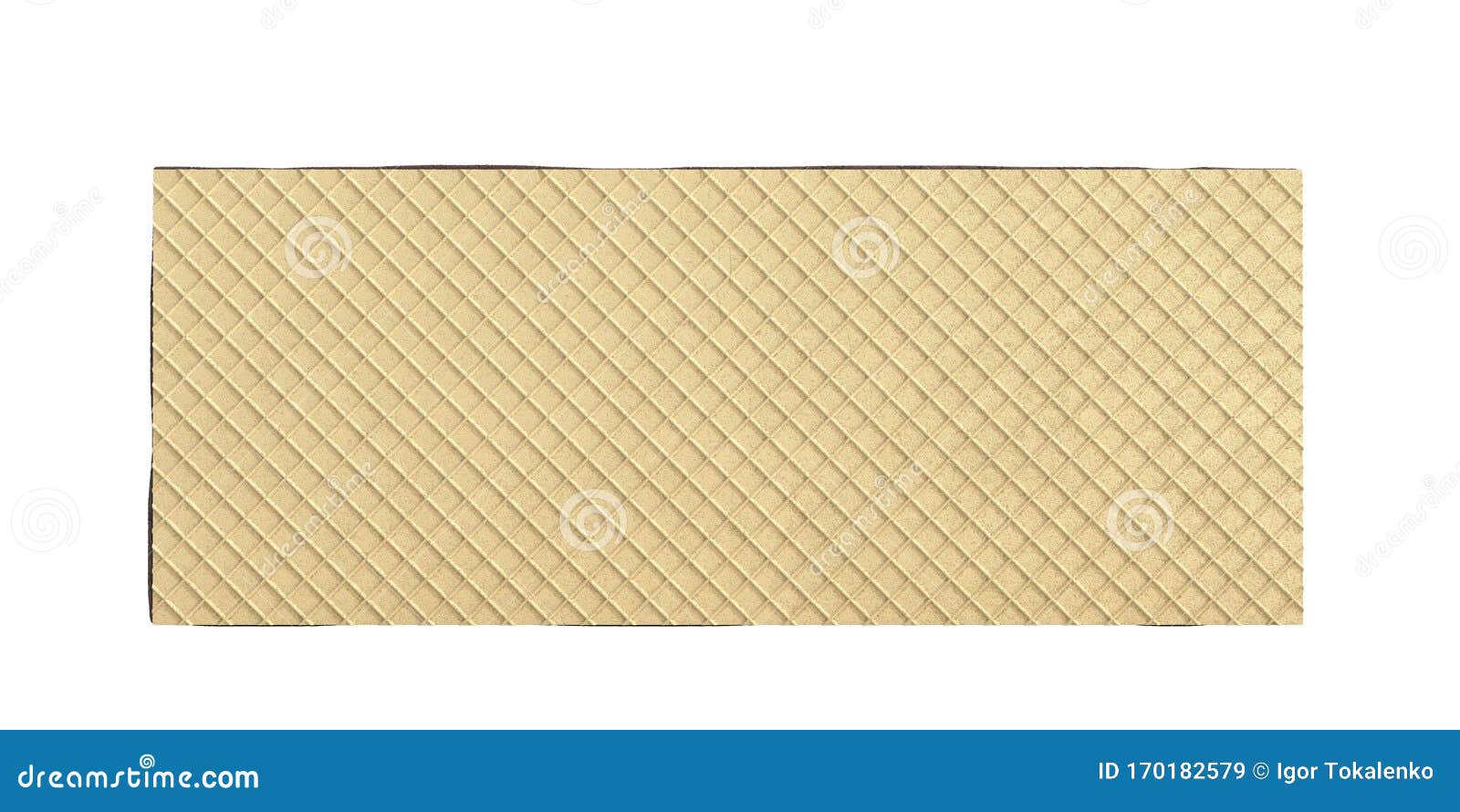 Four Rectangle Shape Wafer Biscuit 3d Render on White No Shadow Stock ...