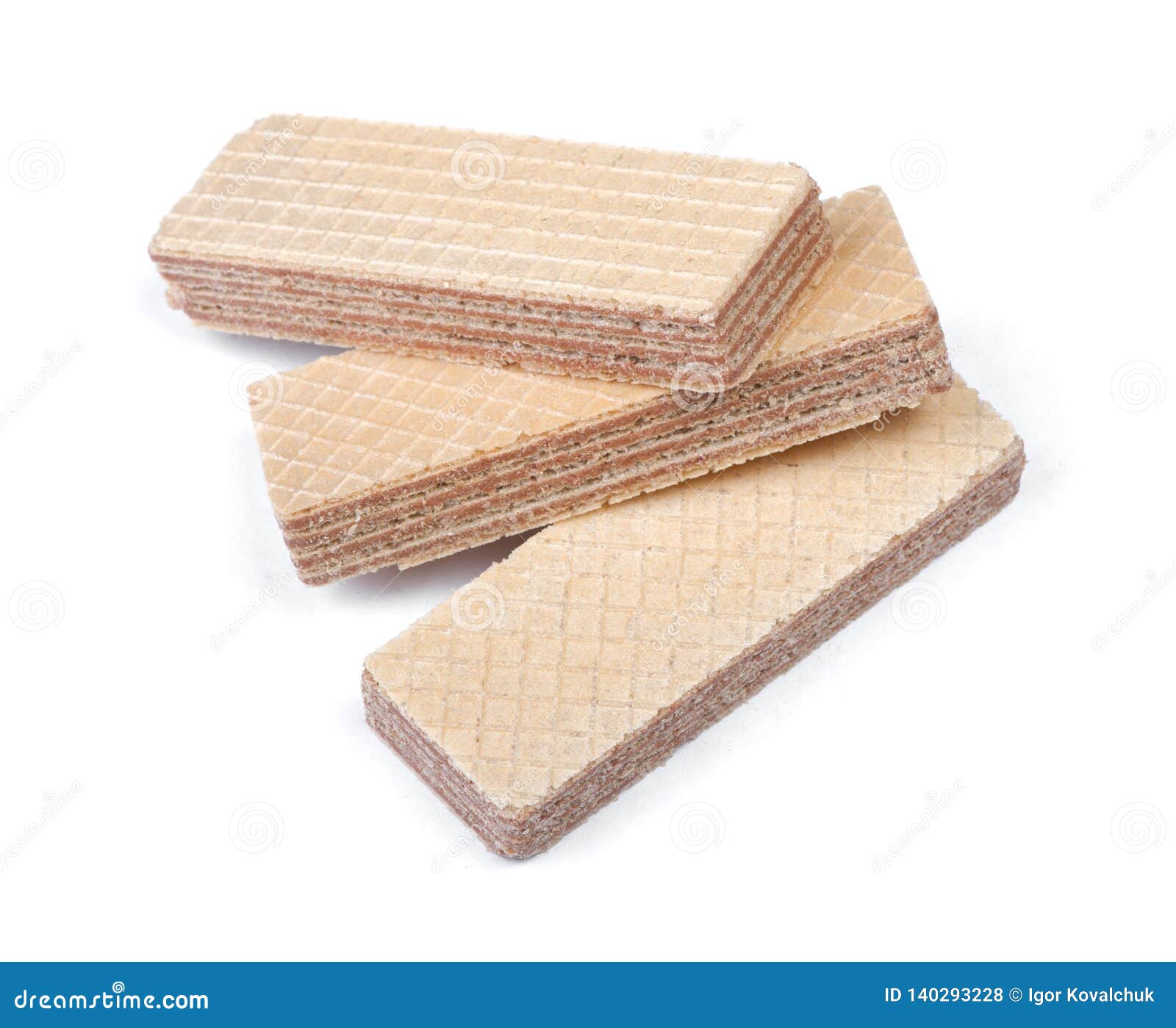 Four Rectangle Shape Wafer Biscuits Stock Photo - Image of heap ...