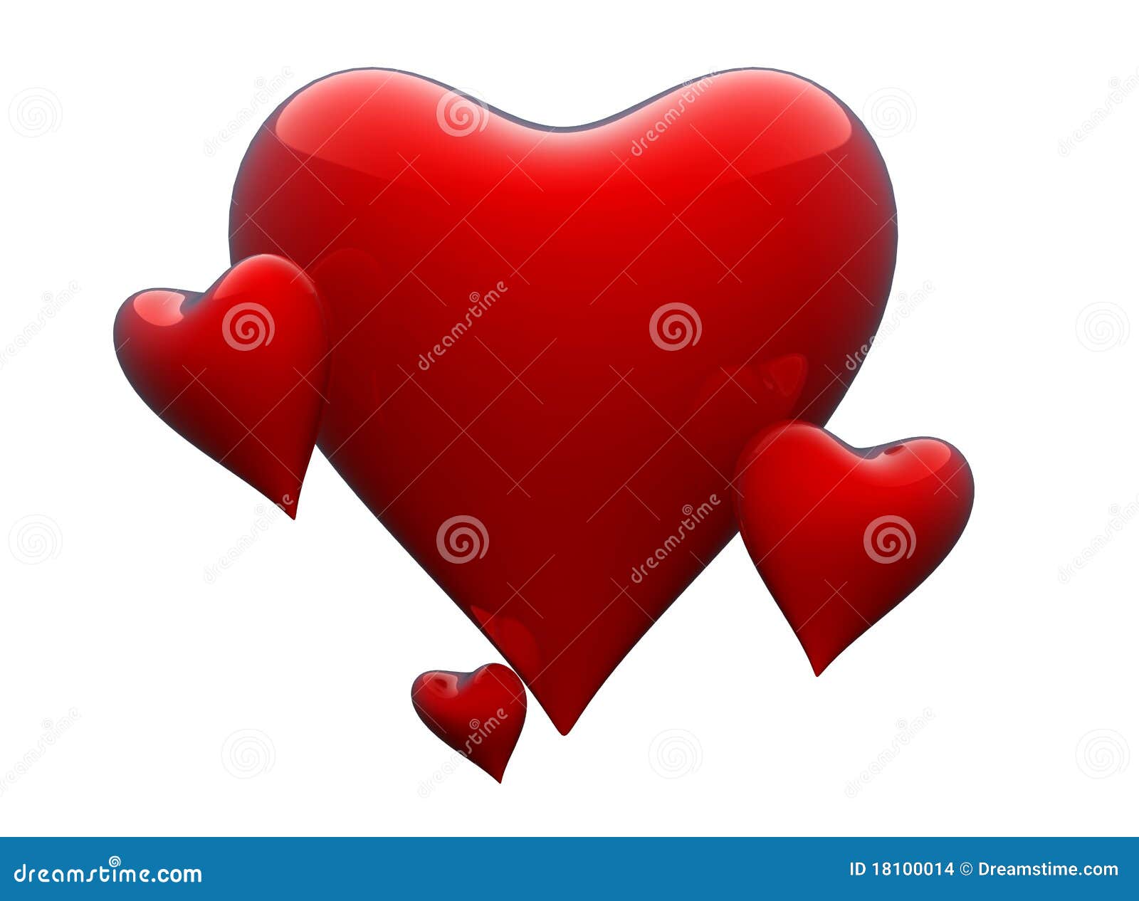 Four Red Hearts Picture. Image: 18100014