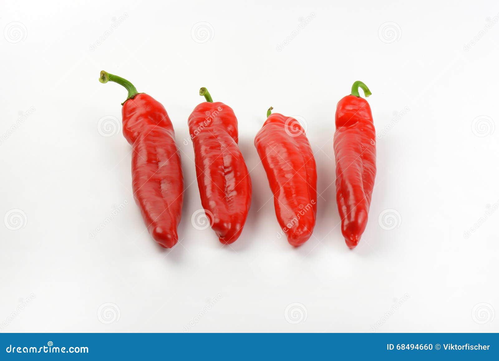 Four red peppers stock photo. Image of ripe, capsicum - 68494660