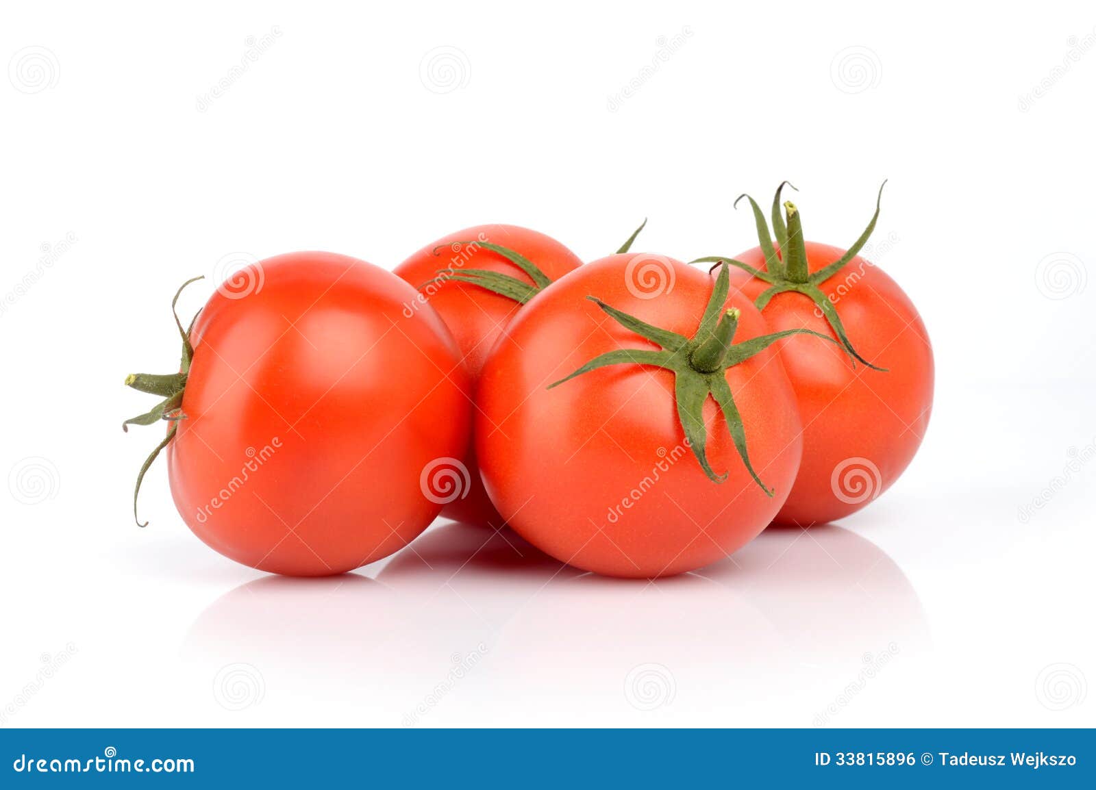 Four red tomatoes on white stock photo. Image of healthy - 33815896