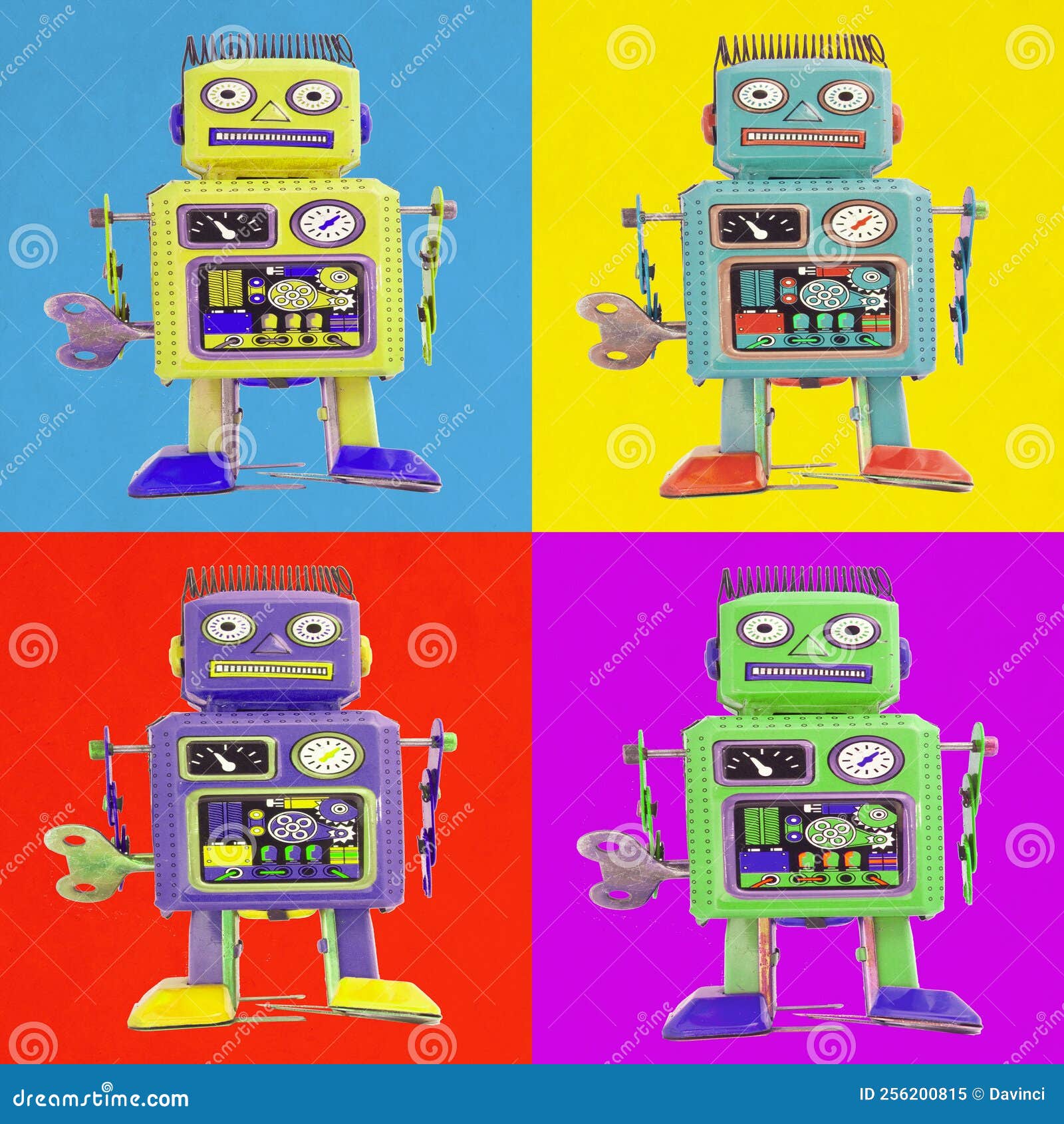 Robots Pop Art Stock Photos - Free & Royalty-Free Stock Photos from ...