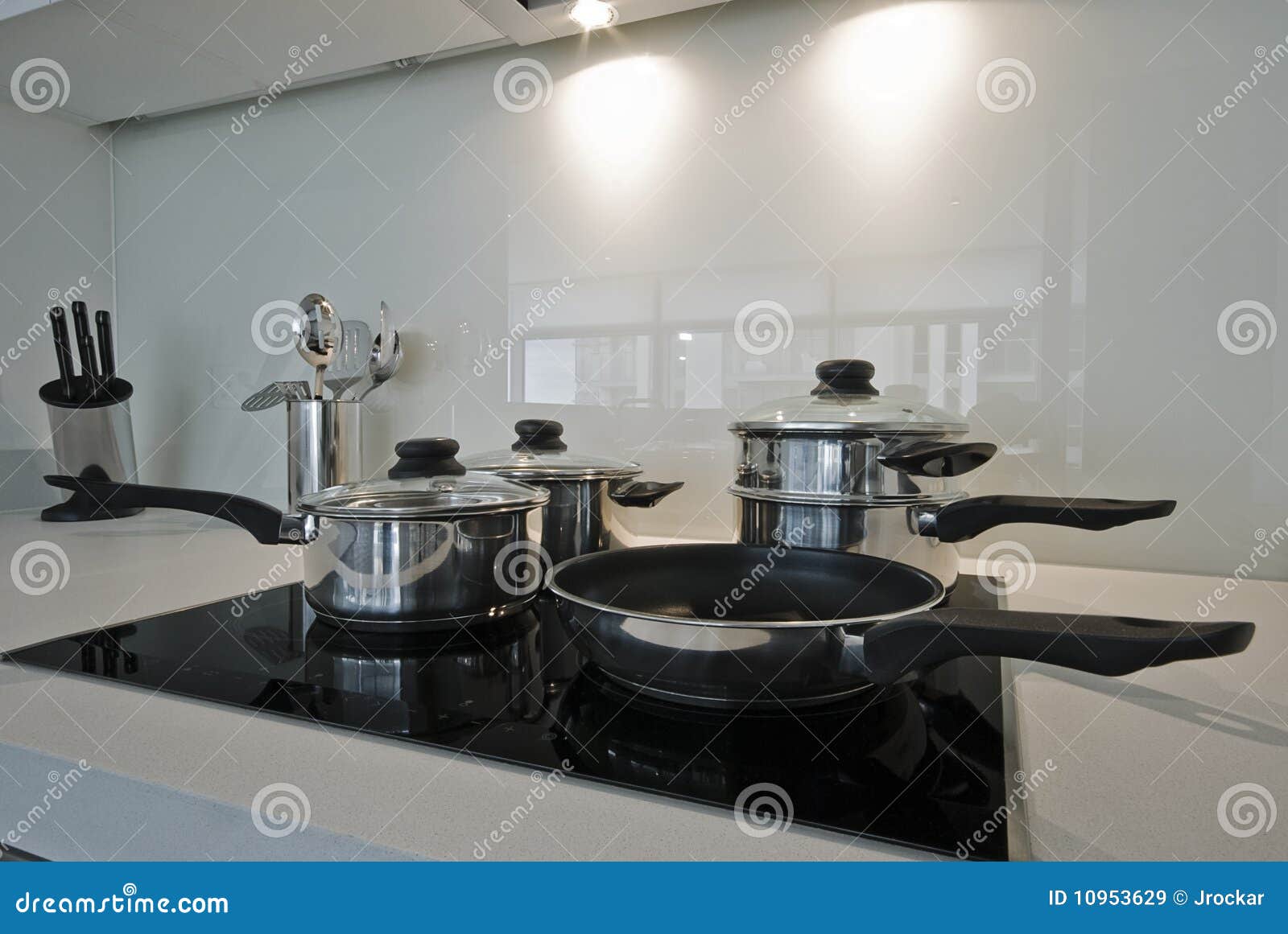 Four ring electric hob stock image. Image of plastic - 10953629