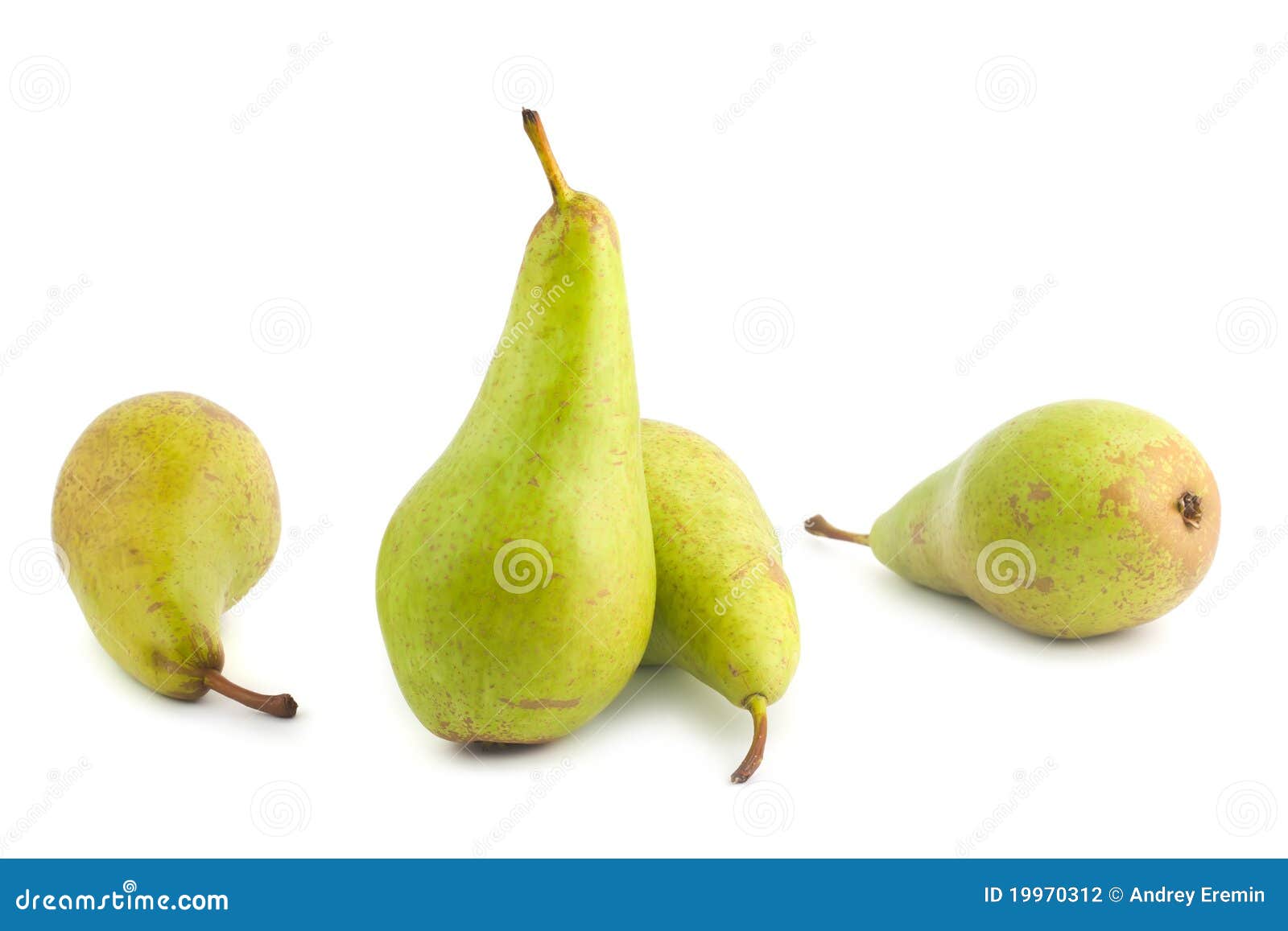 Four ripe green pears stock photo. Image of fresh, four - 19970312