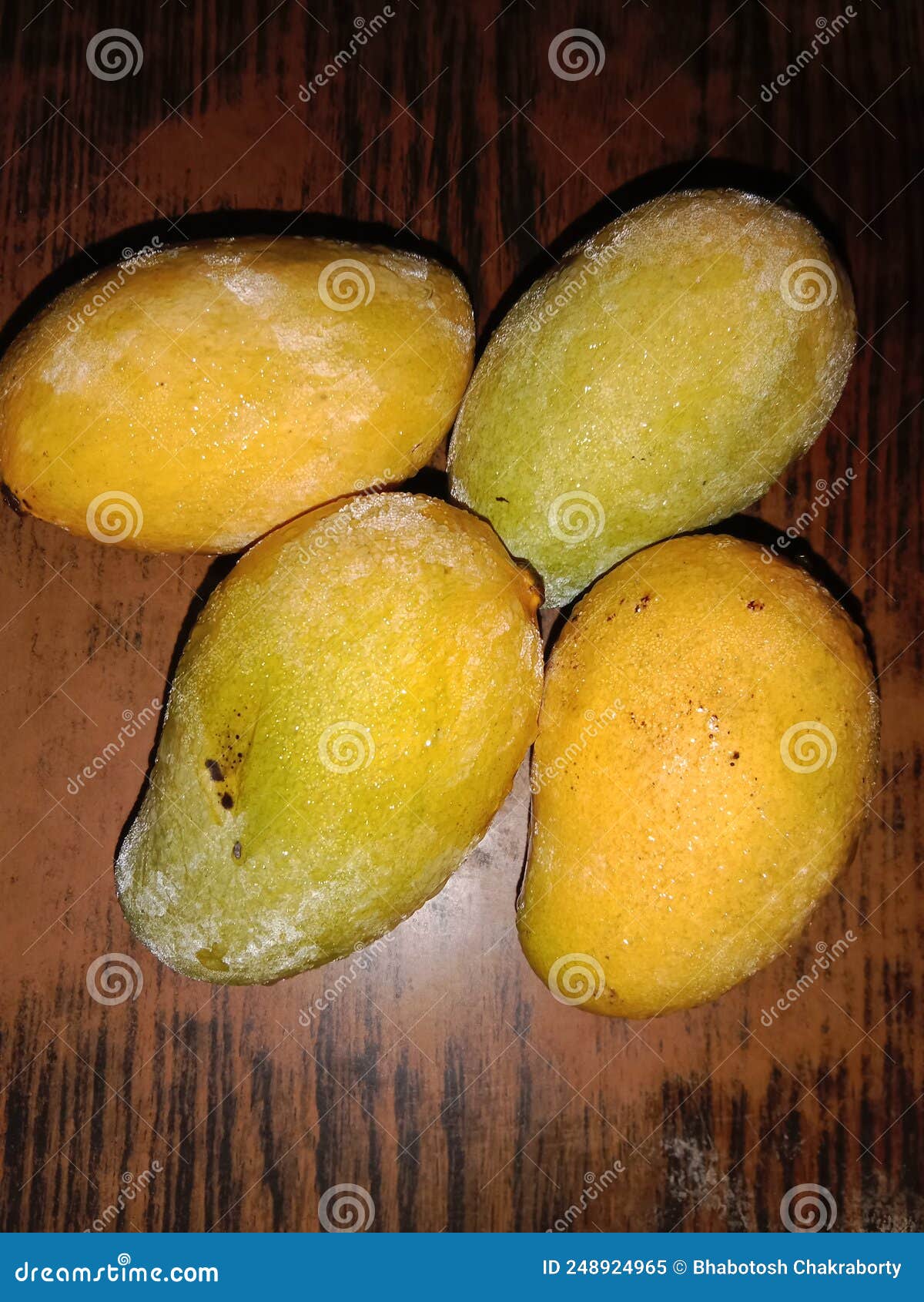 Four Mango Isolated On White Background Stock Photography ...