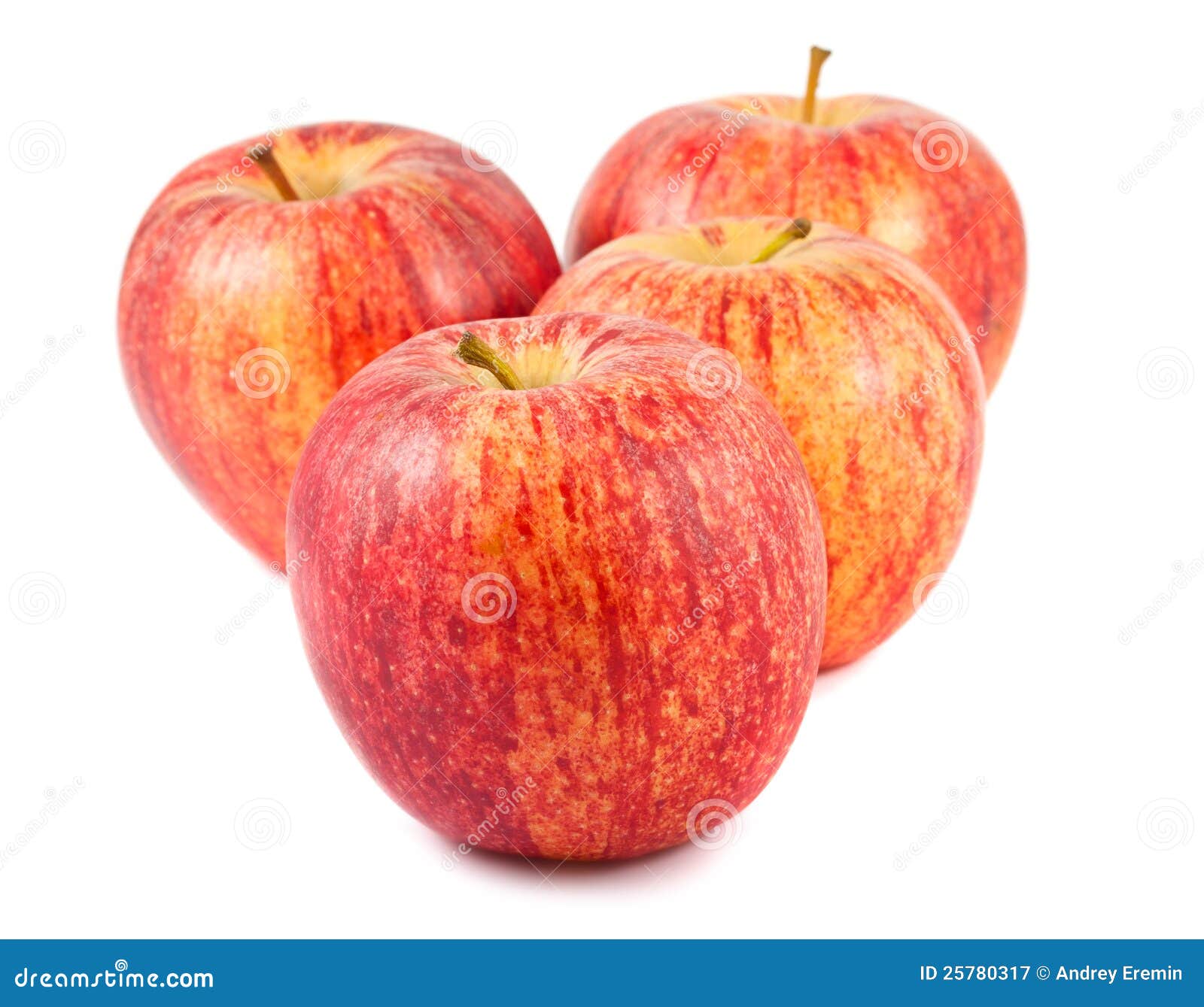 Four ripe red apples stock image. Image of pure, nutrient - 25780317