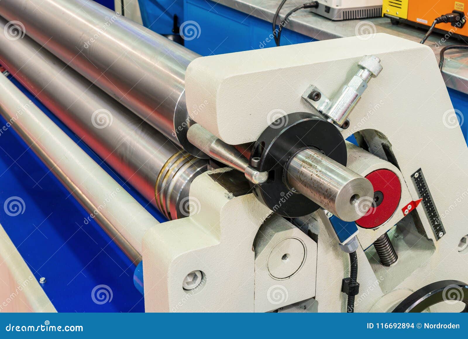 Metal Sheet Bending Machine with CNC Stock Photo - Image of heavy ...