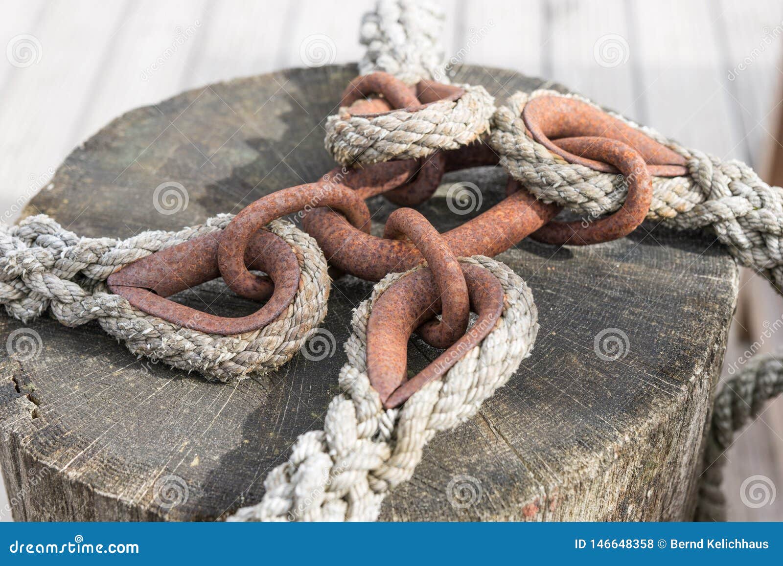 Four Ropes on Old Rusty Ship Closeup Stock Photo - Image of sail ...