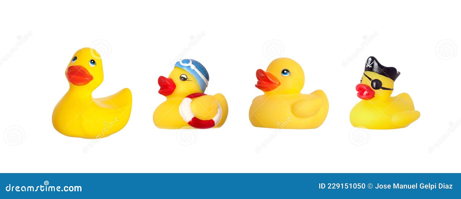 Four rubber ducks stock photo. Image of childhood, child - 229151050