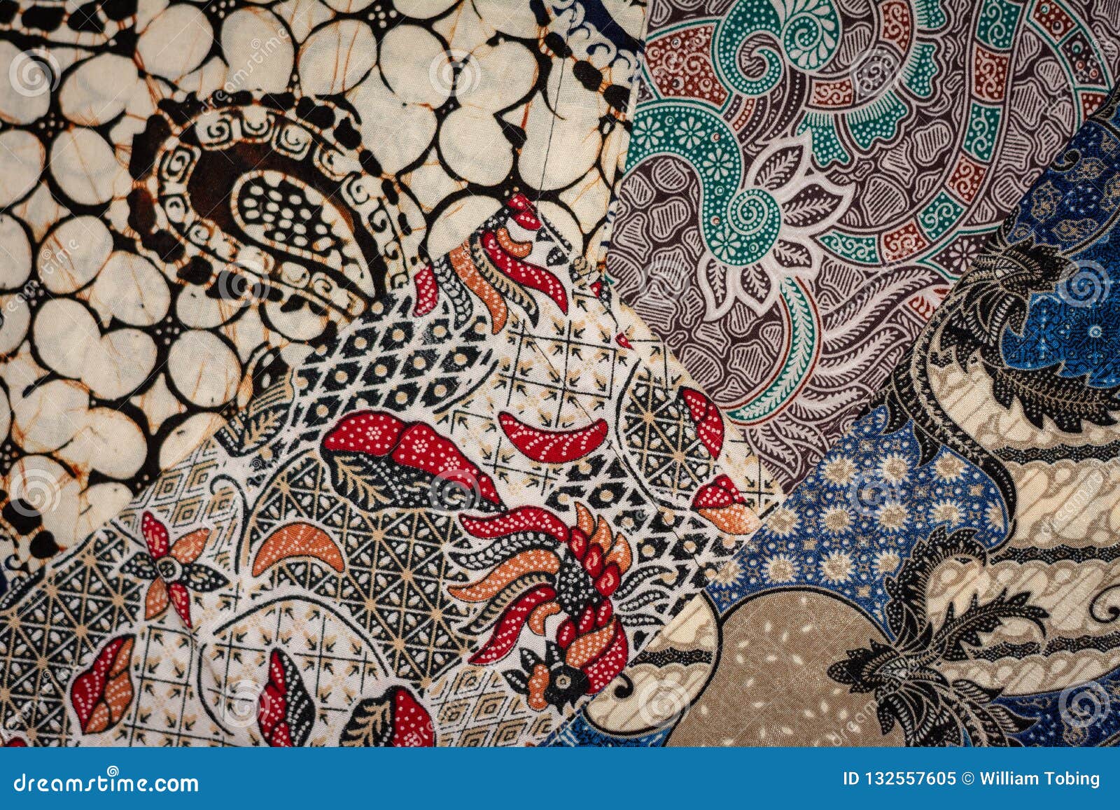 Batik stock image. Image of pattern, sample, four, fabric - 132557605
