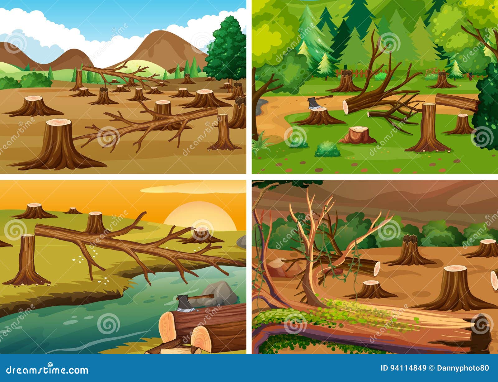 Deforestation Cartoons, Illustrations & Vector Stock Images - 3672 ...