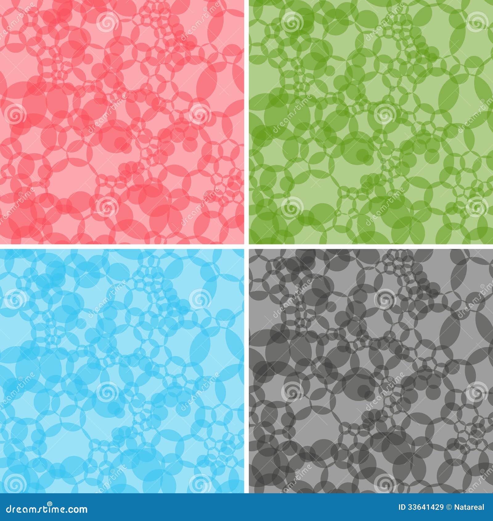 Four Seamless Abstract Vector Patterns Stock Vector - Illustration of ...