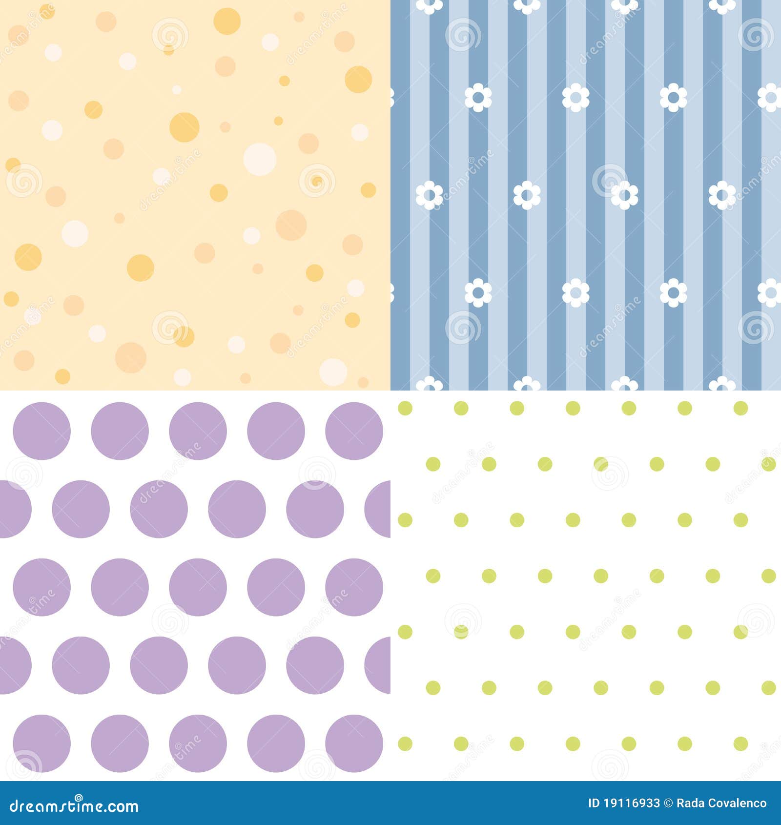 Four seamless background stock vector. Illustration of wrapping - 19116933