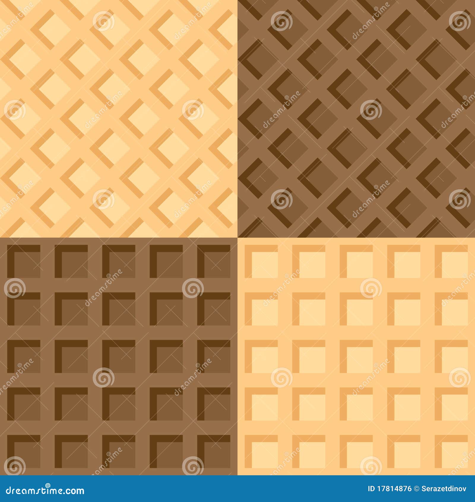 Background Of Wafers In Chocolate Vector Illustration | CartoonDealer ...