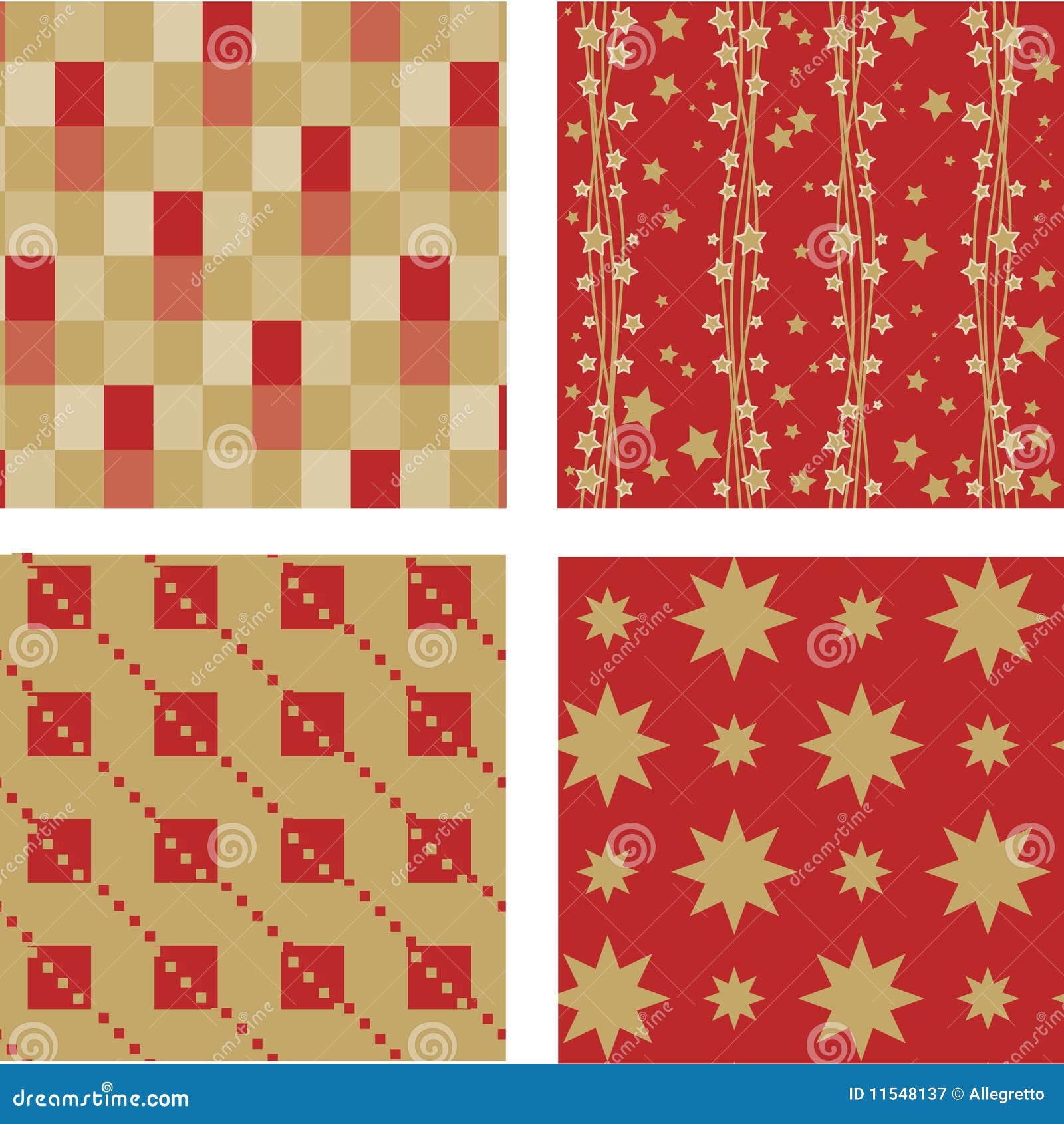 Four seamless patterns stock illustration. Illustration of fashion ...