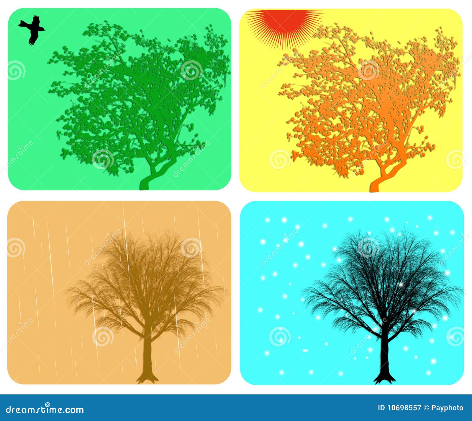 Four Season Background Stock Illustrations – 10,901 Four Season ...