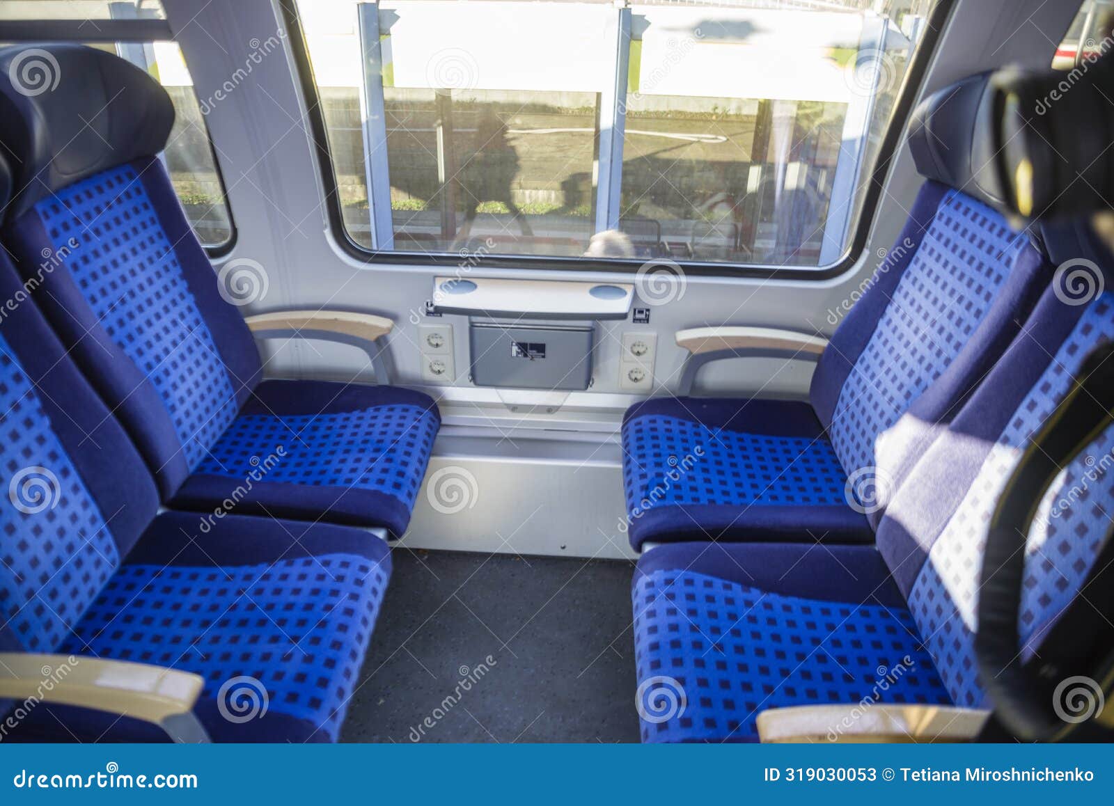 Four Seats on a Train in Germany Stock Image - Image of road, design ...