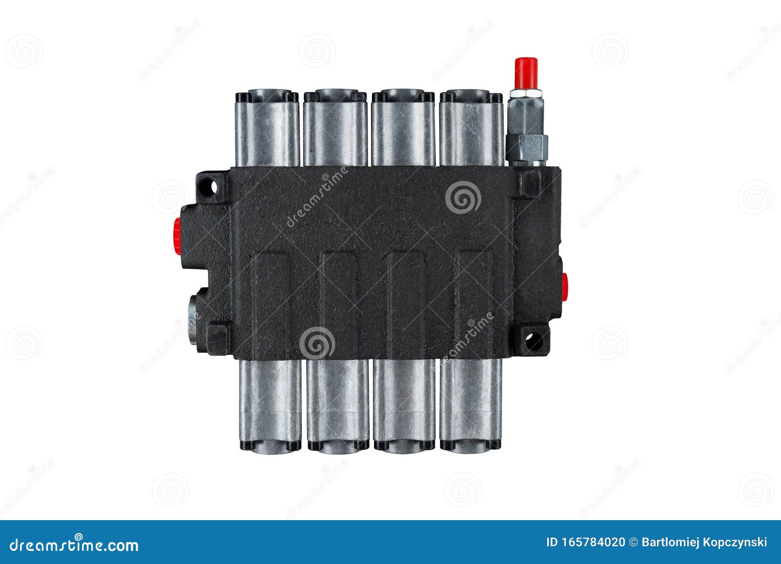 Hydraulic Distributor Device. Solenoid Valves Royalty-Free Stock Photo ...