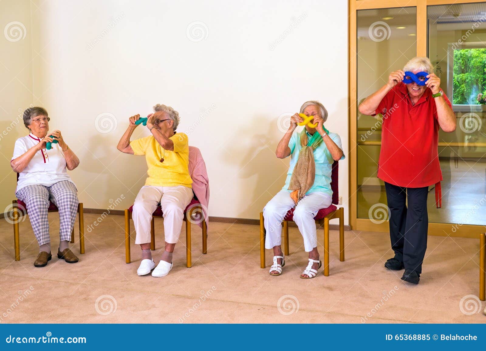 Four Seniors Having Fun during Exercise Class Stock Image - Image of ... Four Seniors Having Fun during Exercise Class Stock Image - Image of ...