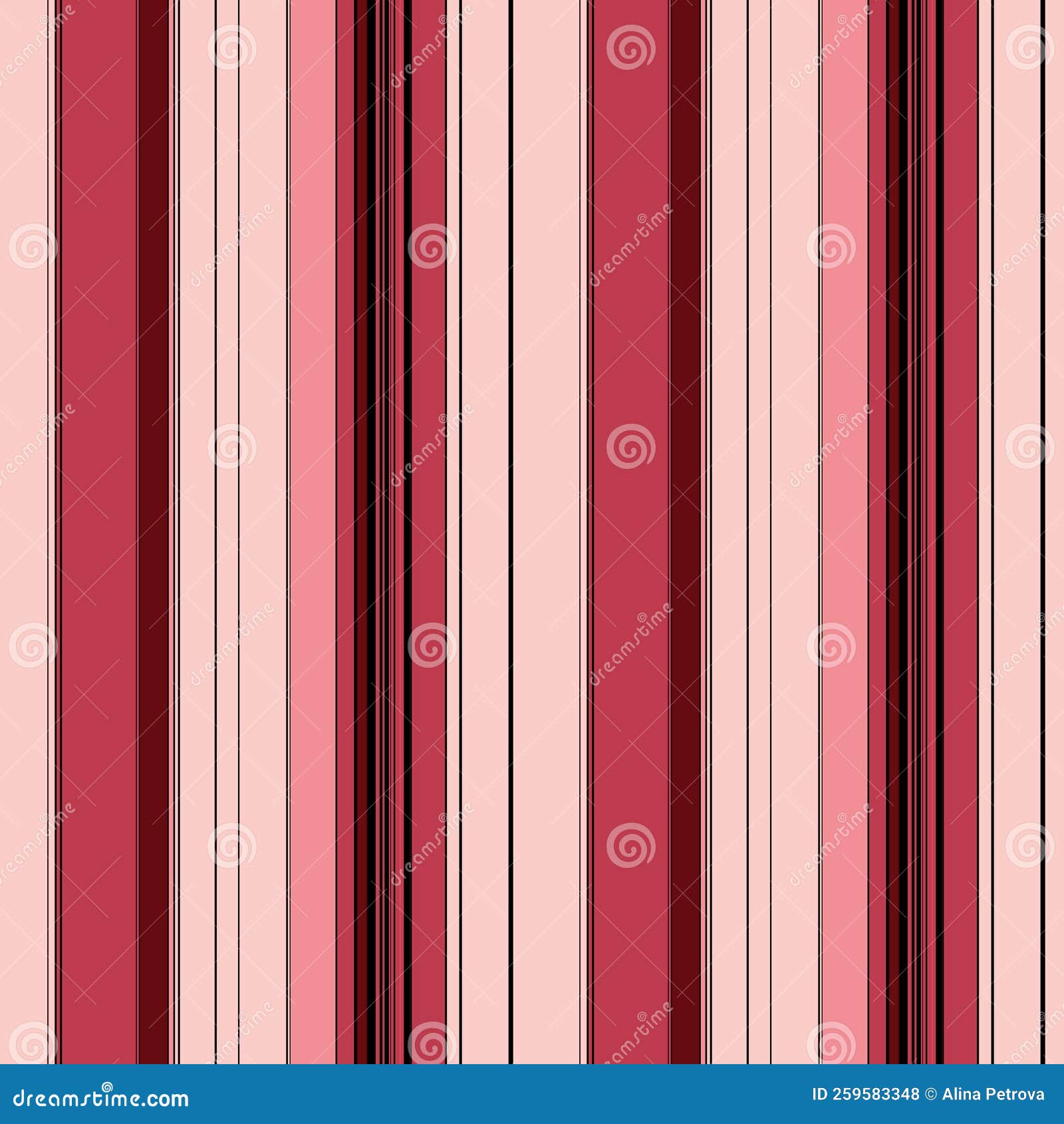 Four Shades of Pink Vertical Stripes. Seamless Geometric Pattern. Stock ...