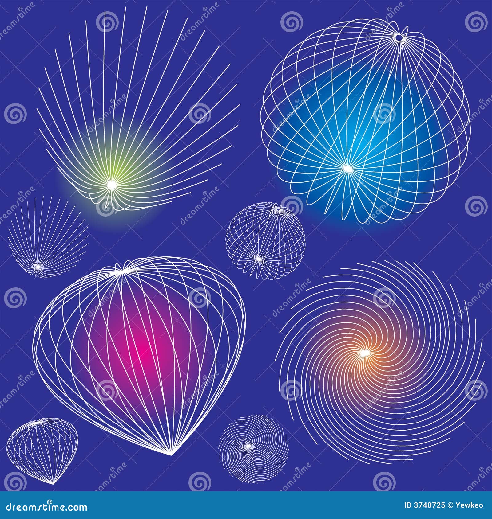 Four_shape stock vector. Illustration of element, circle - 3740725