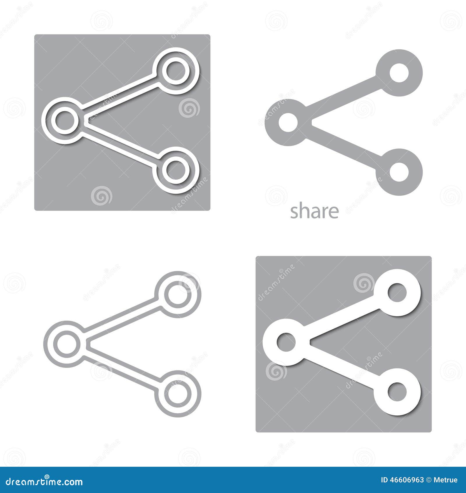 Four share stock vector. Illustration of button, deliver - 46606963