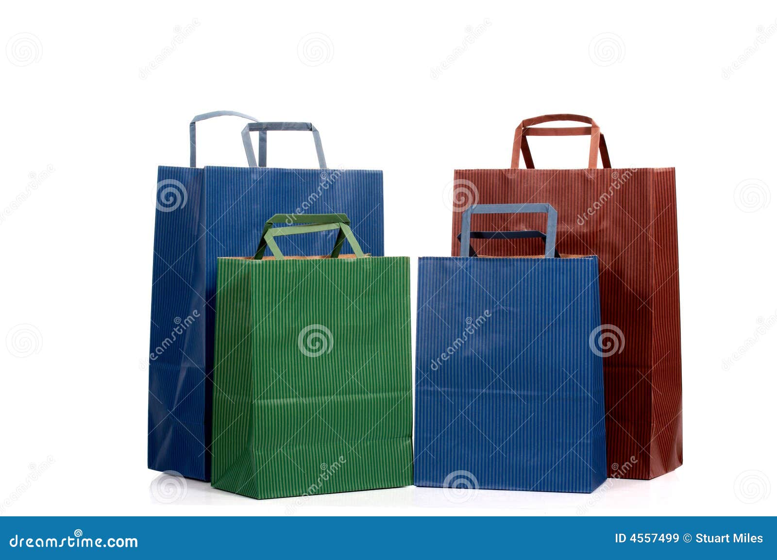 Four shopping bag stock image. Image of business, shop - 4557499