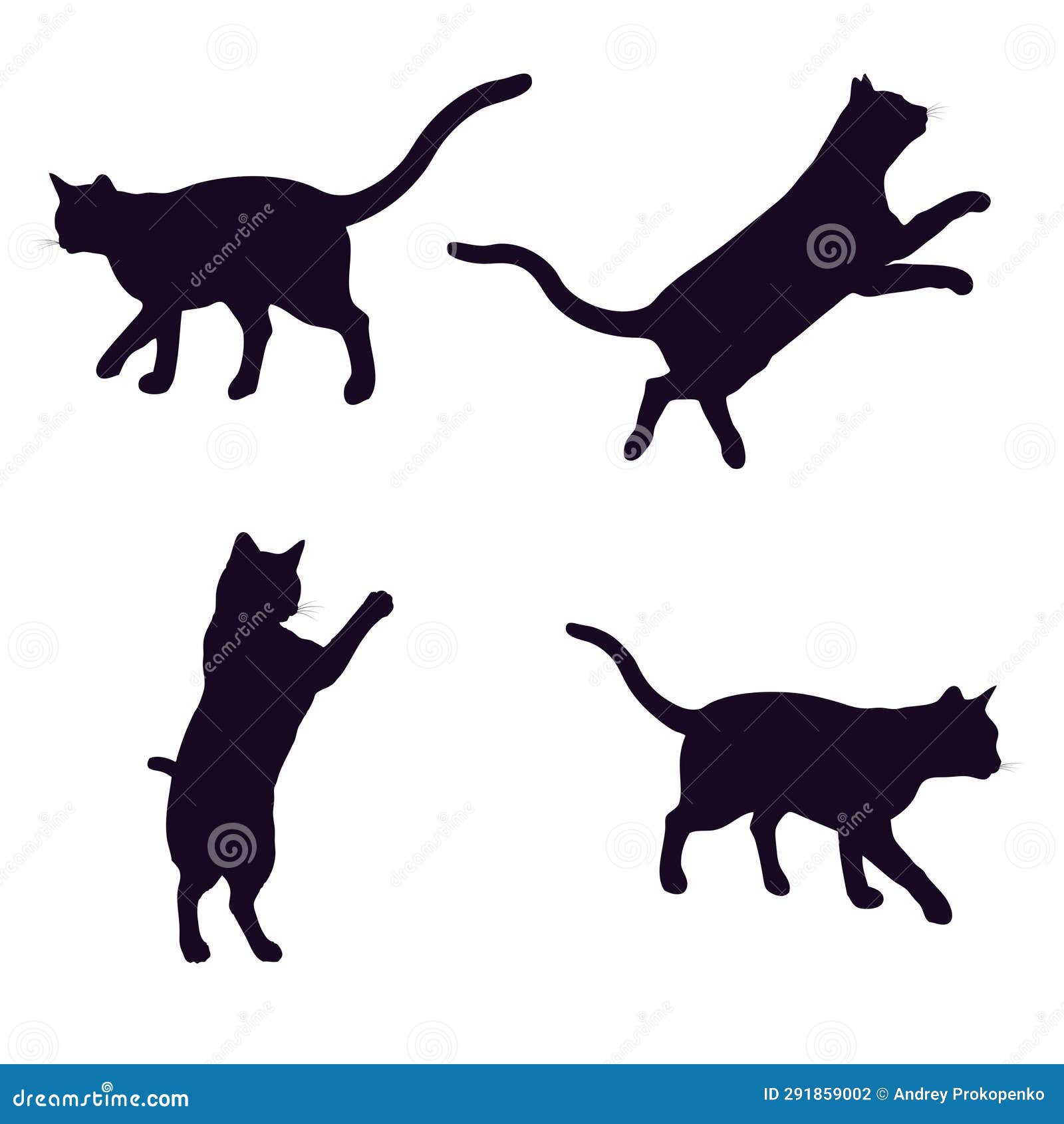 Four Silhouettes Of Walking Stick Figures In A Row, Simple Animation ...