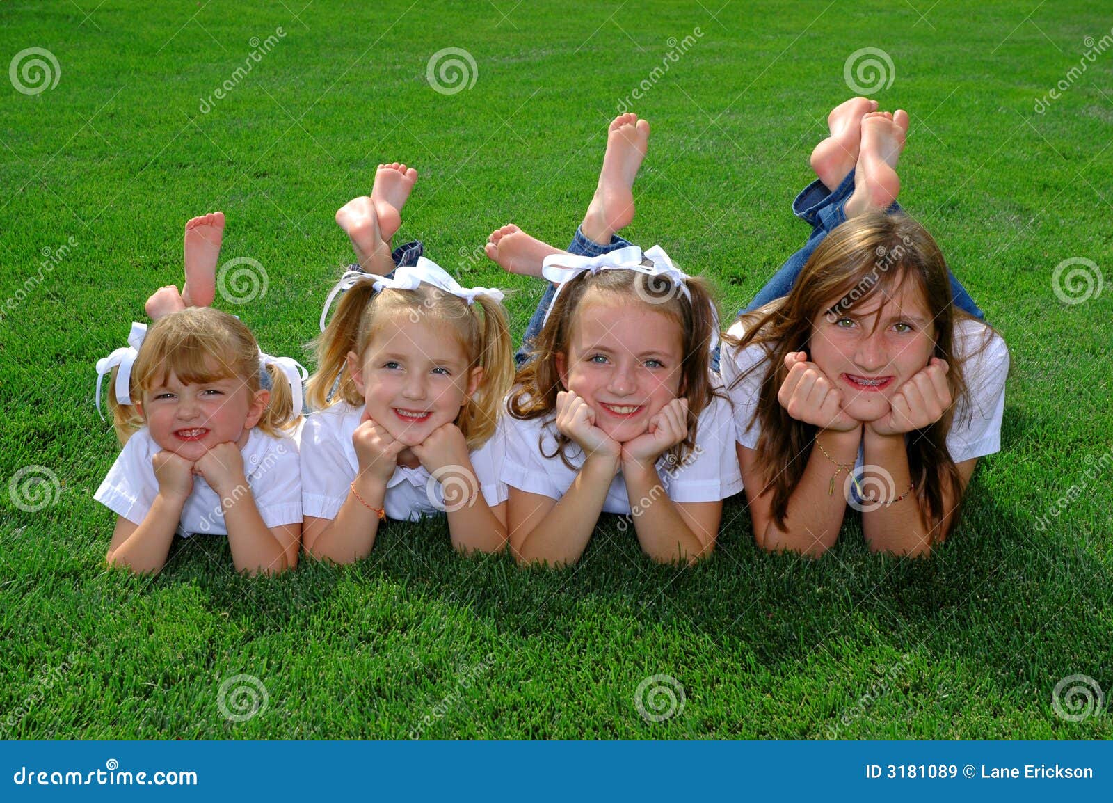 Four Sisters stock image. Image of little, love, friends - 3181089