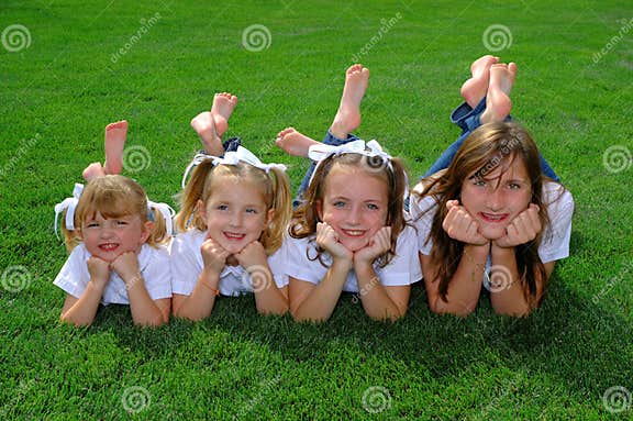 Four Sisters stock image. Image of little, love, friends - 3181089