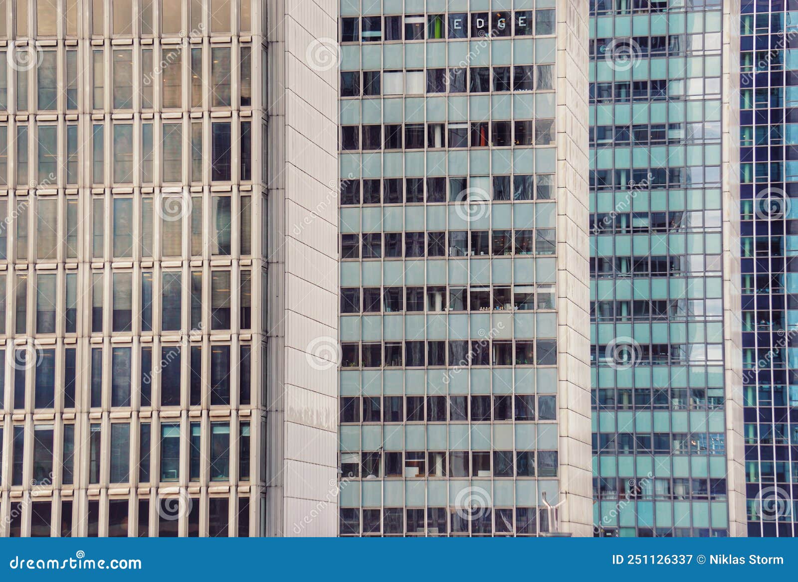 Four Skyscrapers Next To Each Other during the Day Stock Image - Image ...