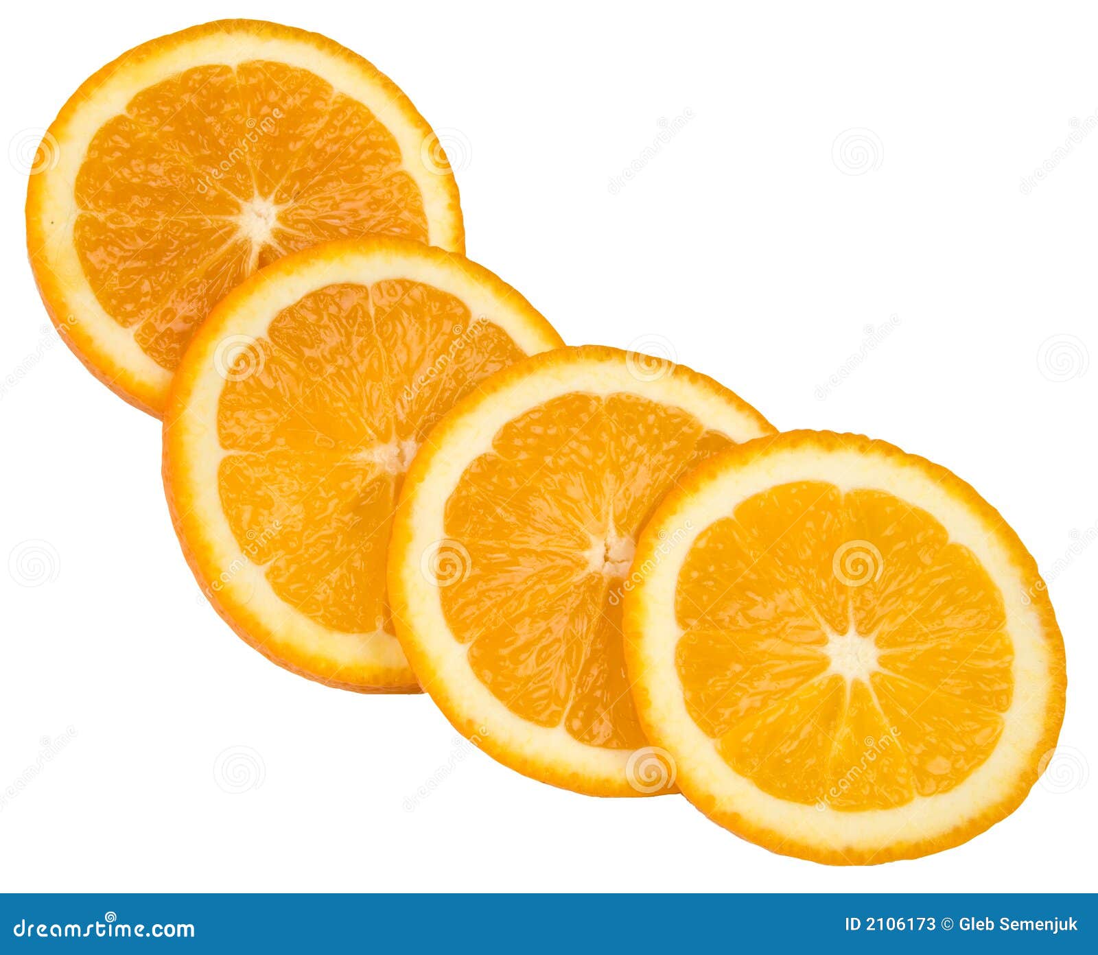 Four slices of orange stock image. Image of perfect, healthy - 2106173