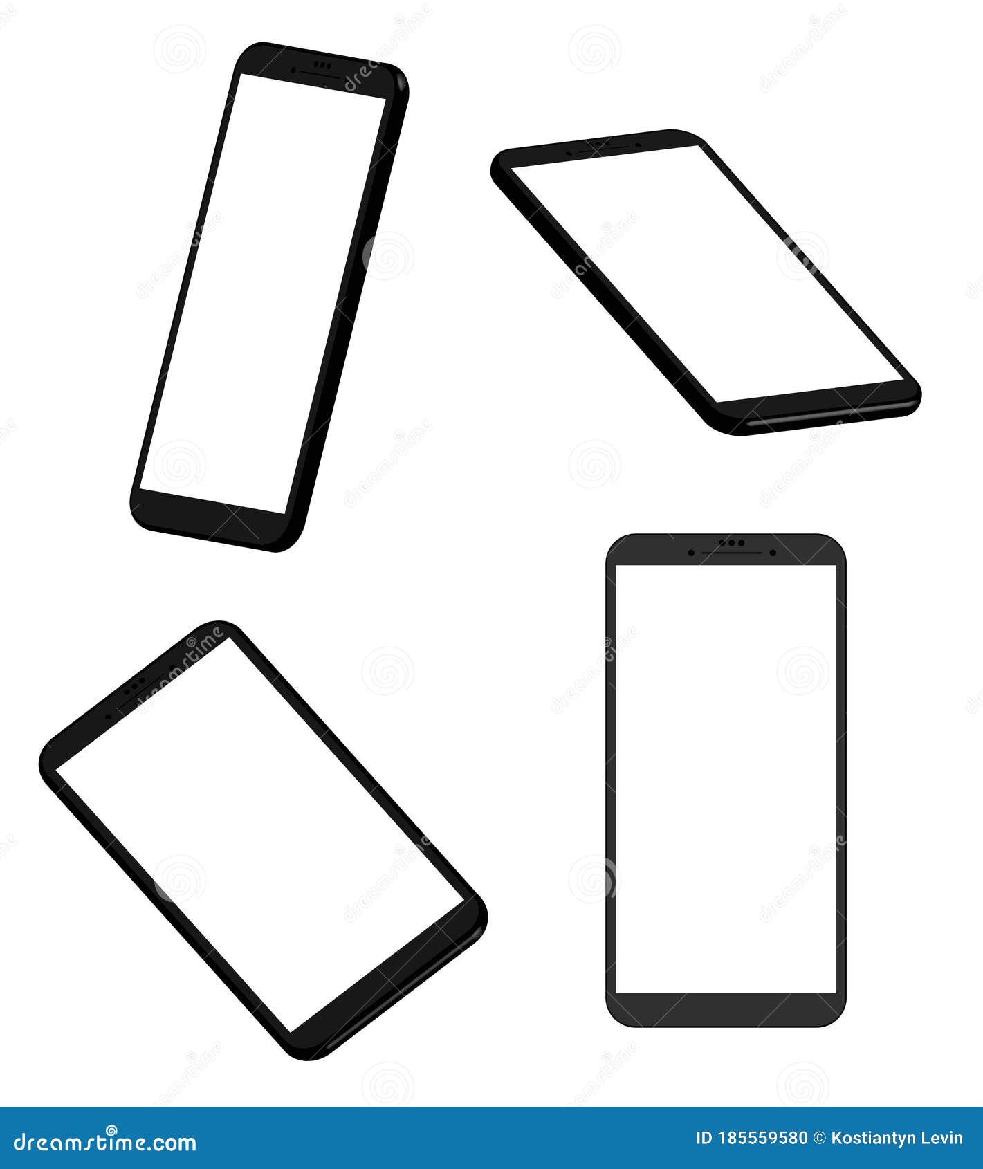 Four Smartphone Calculator Apps Displayed With Different Button Designs ...