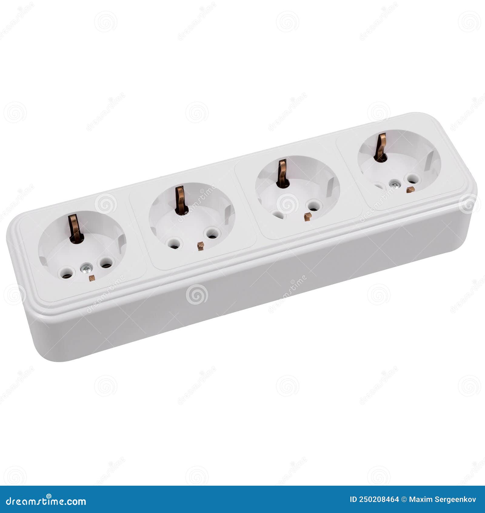Four socket isolated stock photo. Image of hole, home - 250208464