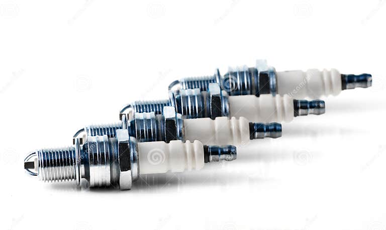 Four Spark Plugs for Car S Engine Stock Photo - Image of macro ...