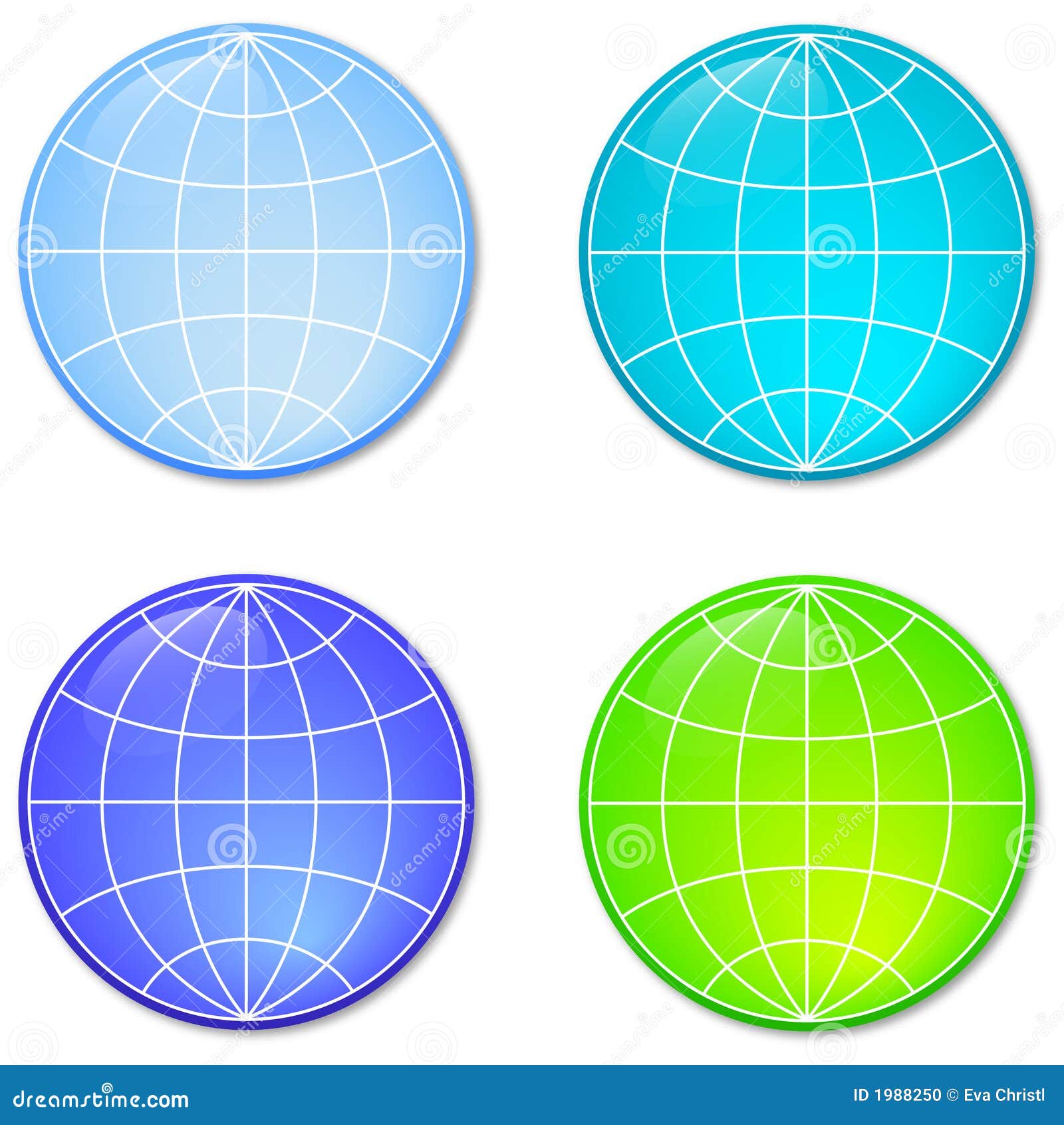 Four Spheres stock vector. Illustration of colors, artistic - 1988250