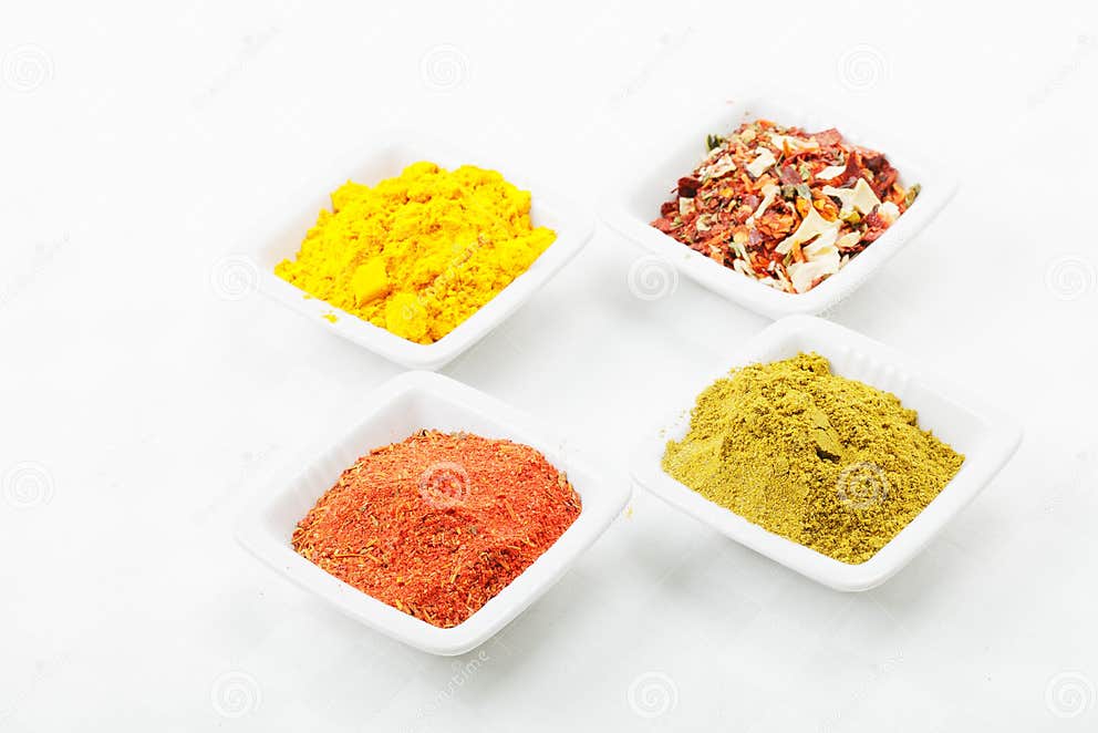 Four spices stock photo. Image of choice, herbs, grinded - 16887686