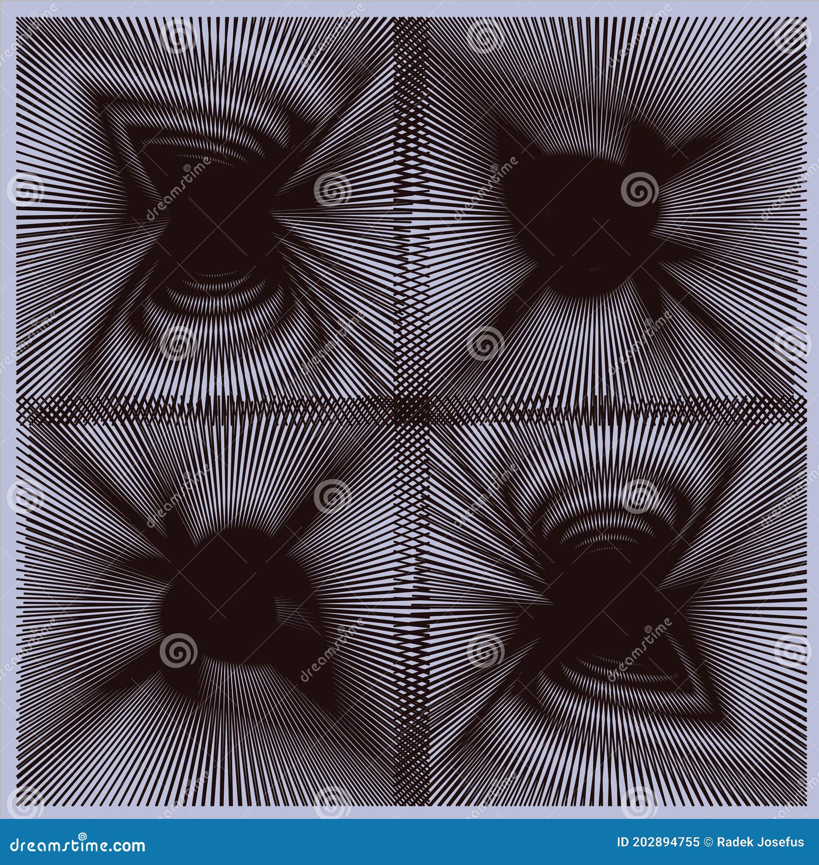 The Square Abstract 3D Shapes Stock Vector - Illustration of line ...