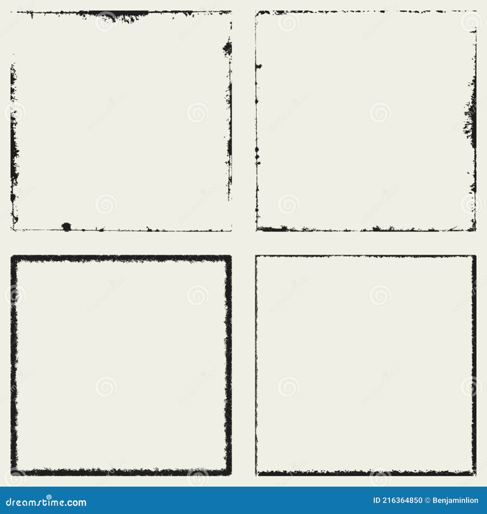 Four Square Frame stock vector. Illustration of abstract - 216364850