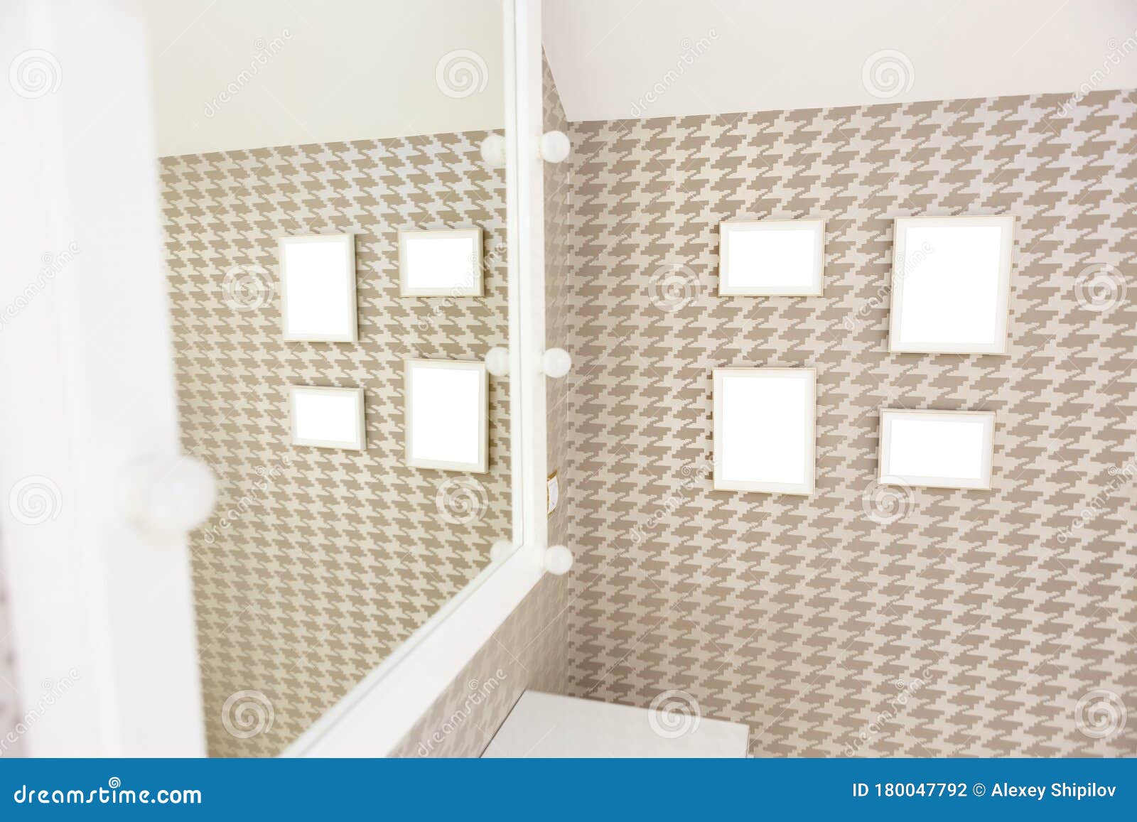 Four Square Photo Frames on the Wall with the Ability To Insert Your ...