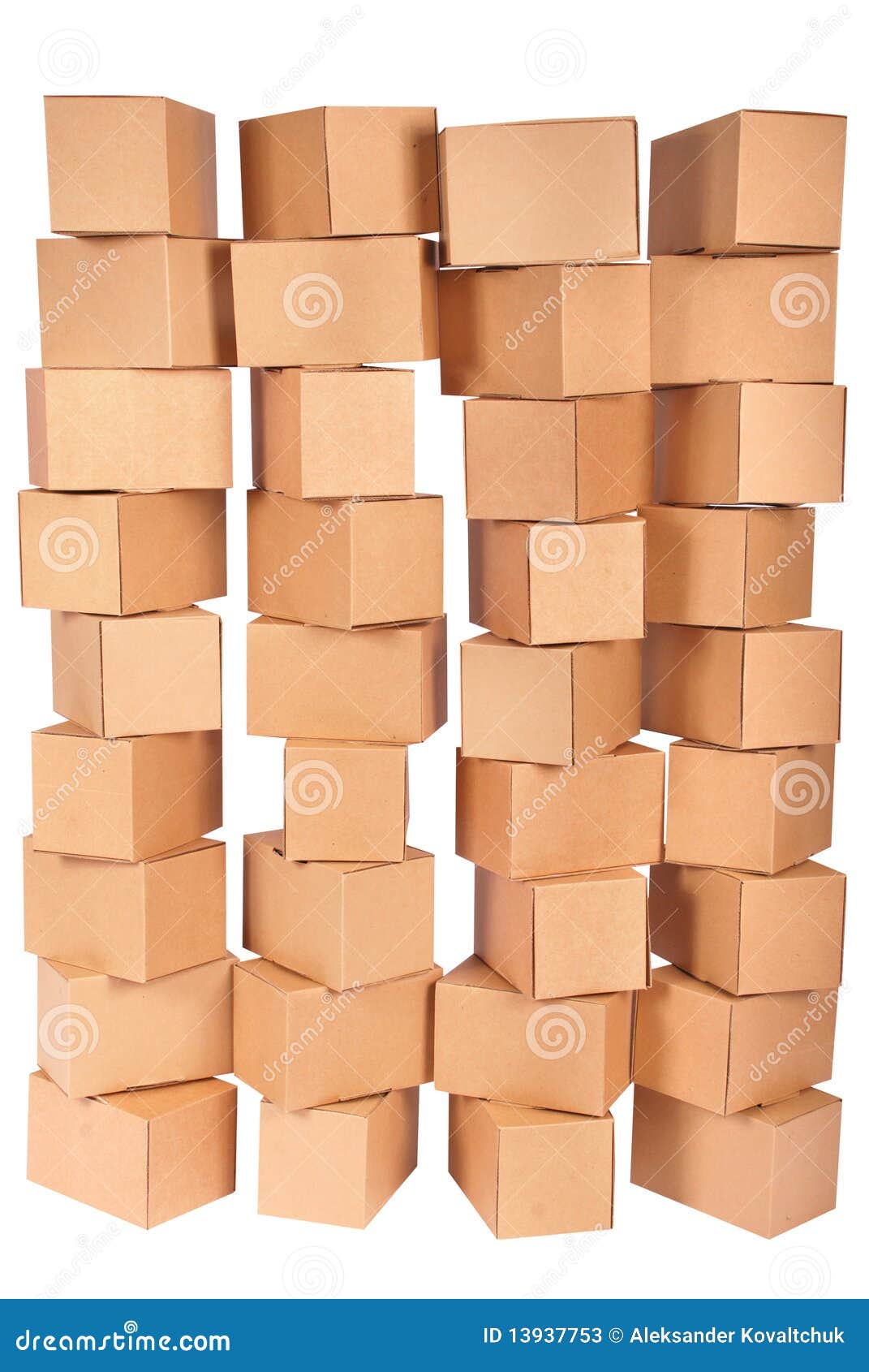 Stacked Cardboard Boxes Stock Photography | CartoonDealer.com #82880084