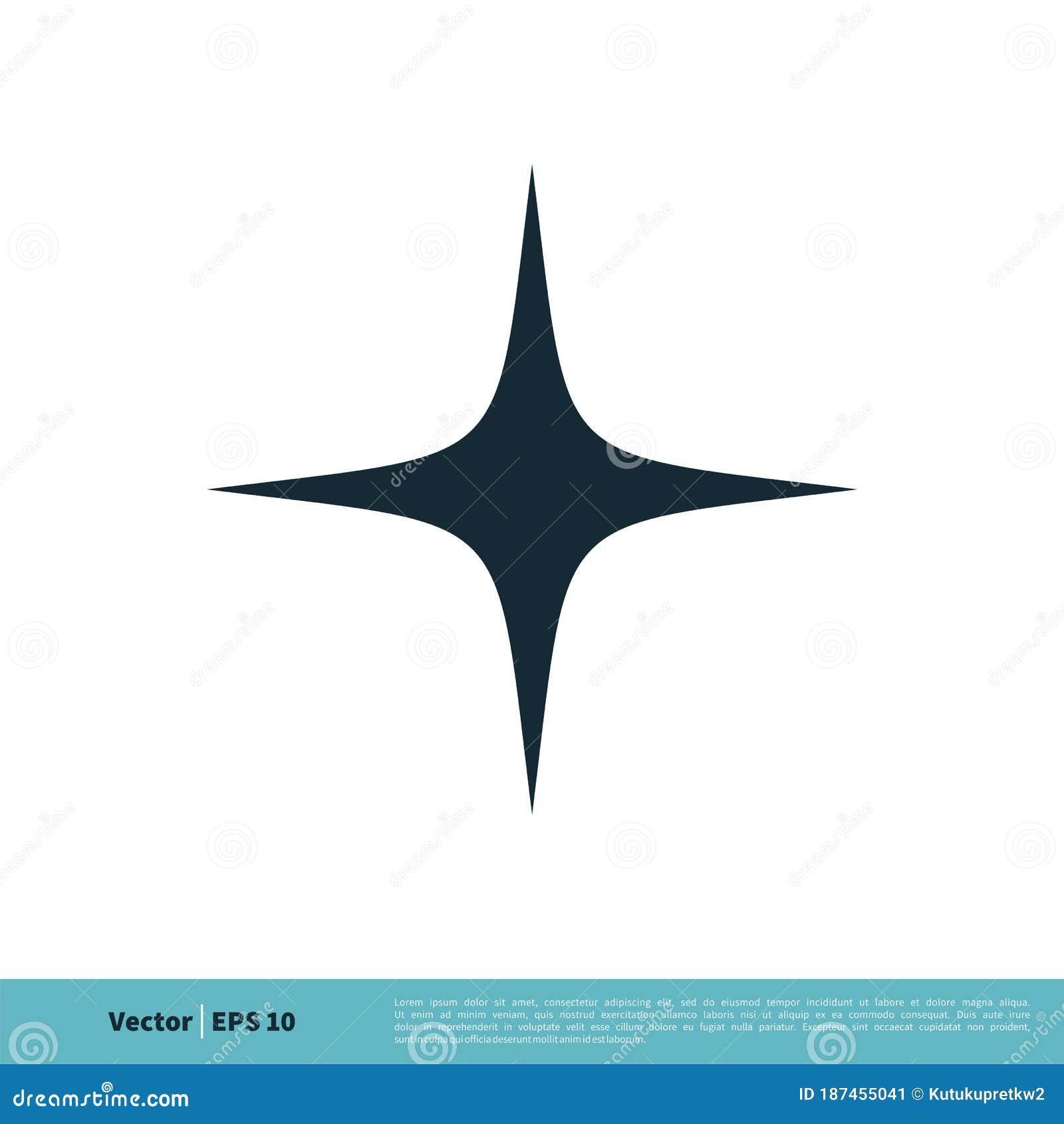 Four Star Icon Vector Logo Template Illustration Design. Vector EPS 10 ...