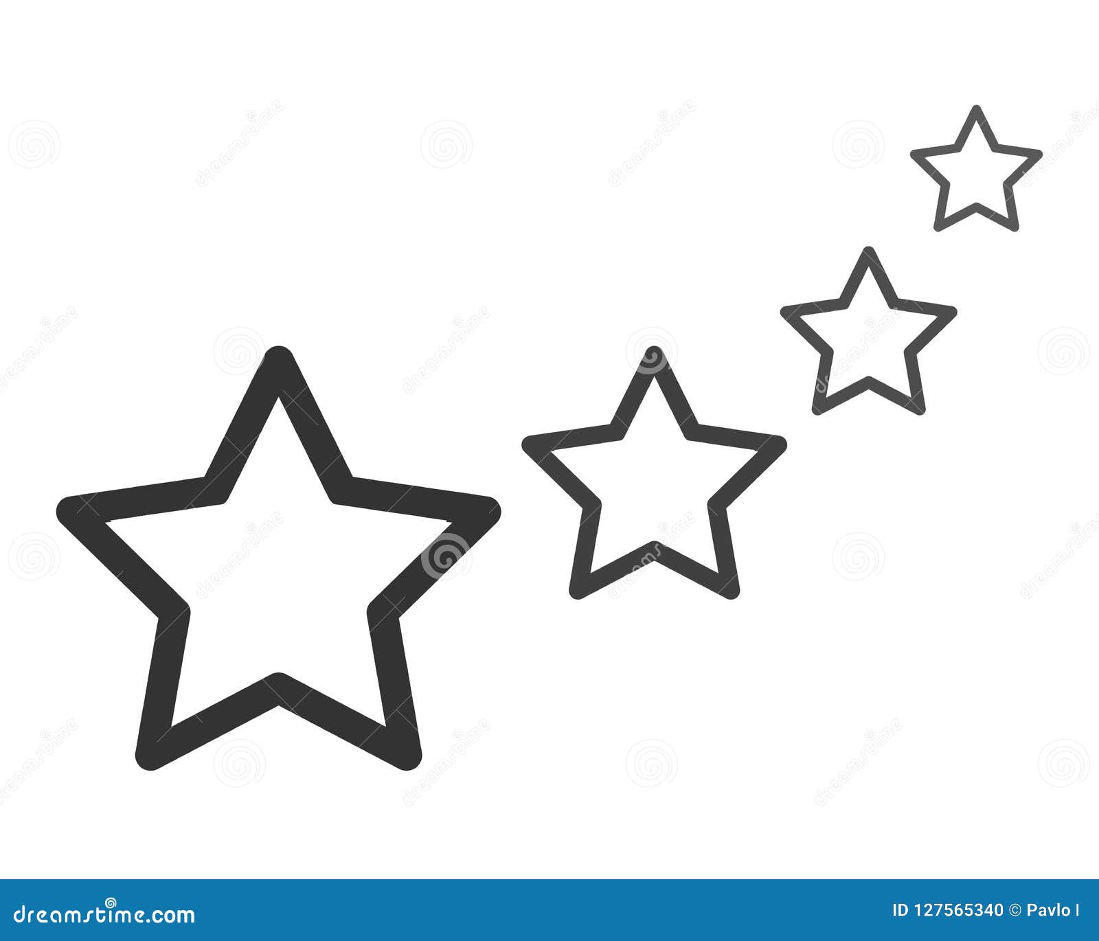 Four star icons - vector stock illustration. Illustration of greeting ...