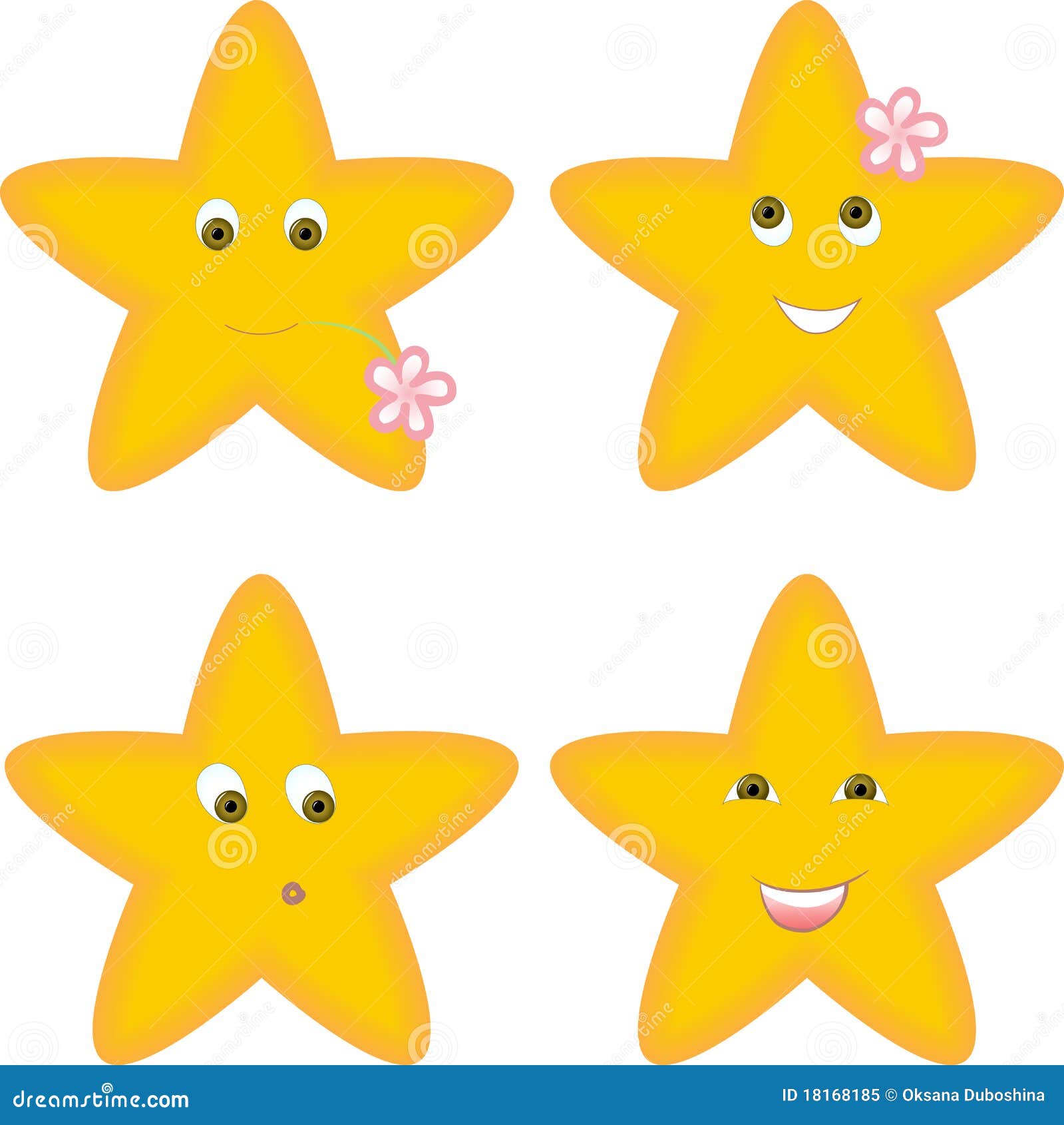 Four stars stock vector. Illustration of friendly, emotion - 18168185