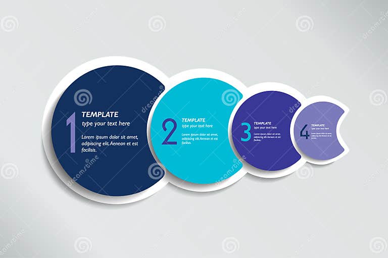 Four Steps Elements Bubble Chart, Scheme, Diagram, Template ...