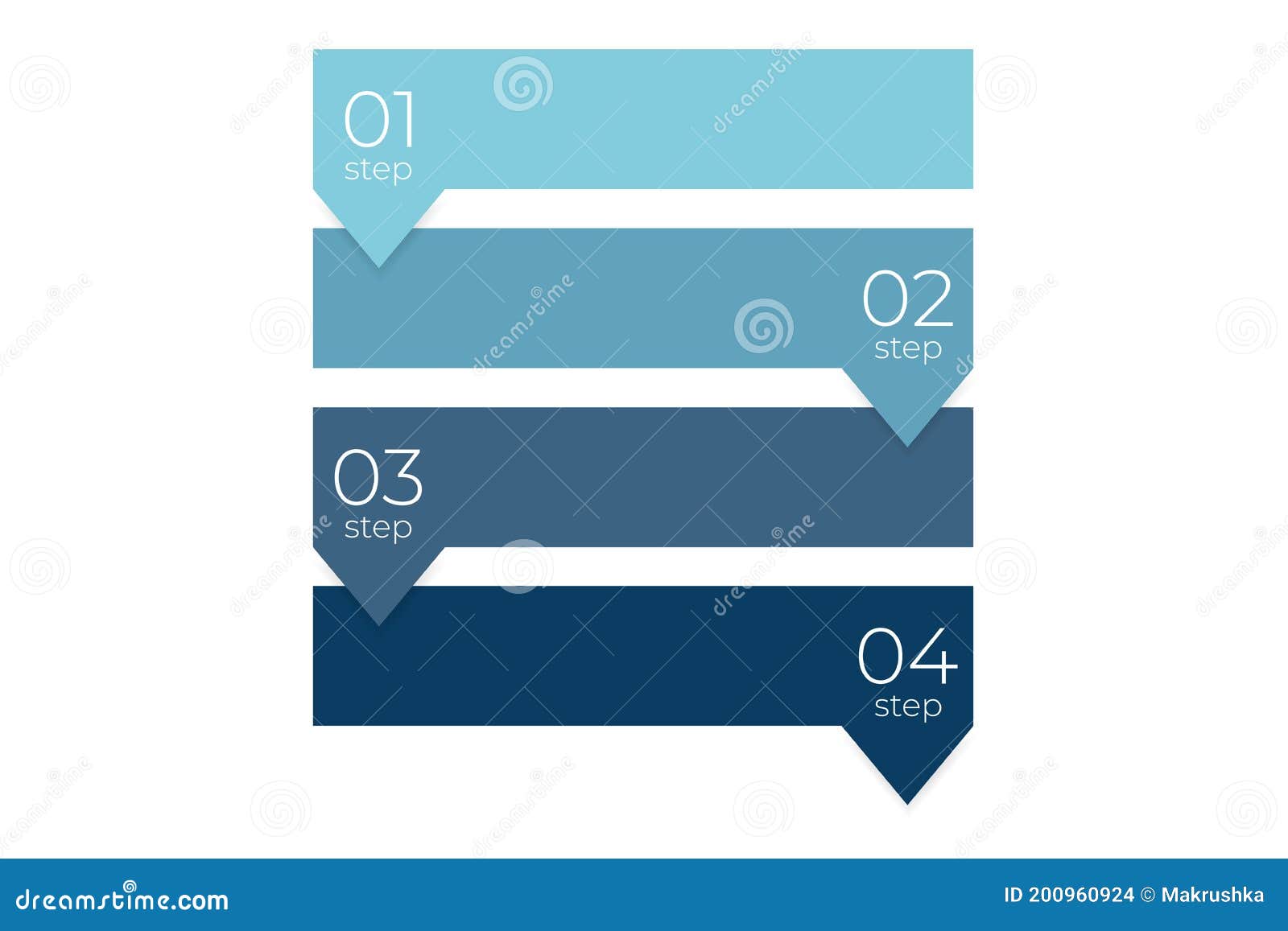 Four Steps Infographic. Information Chart In Flat Design In Square ...