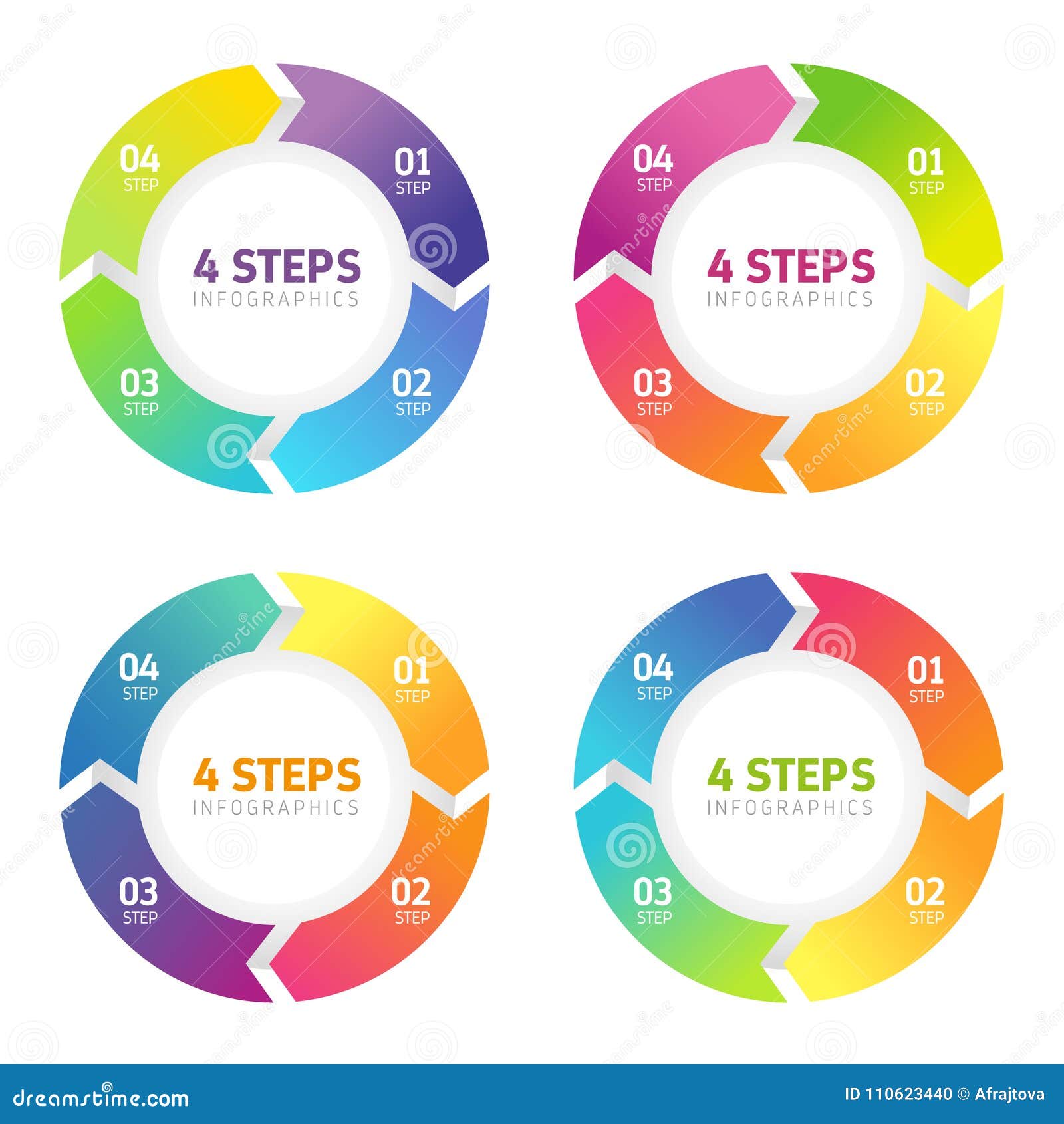 Four Steps Infographics, Business Success Stock Vector - Illustration ...