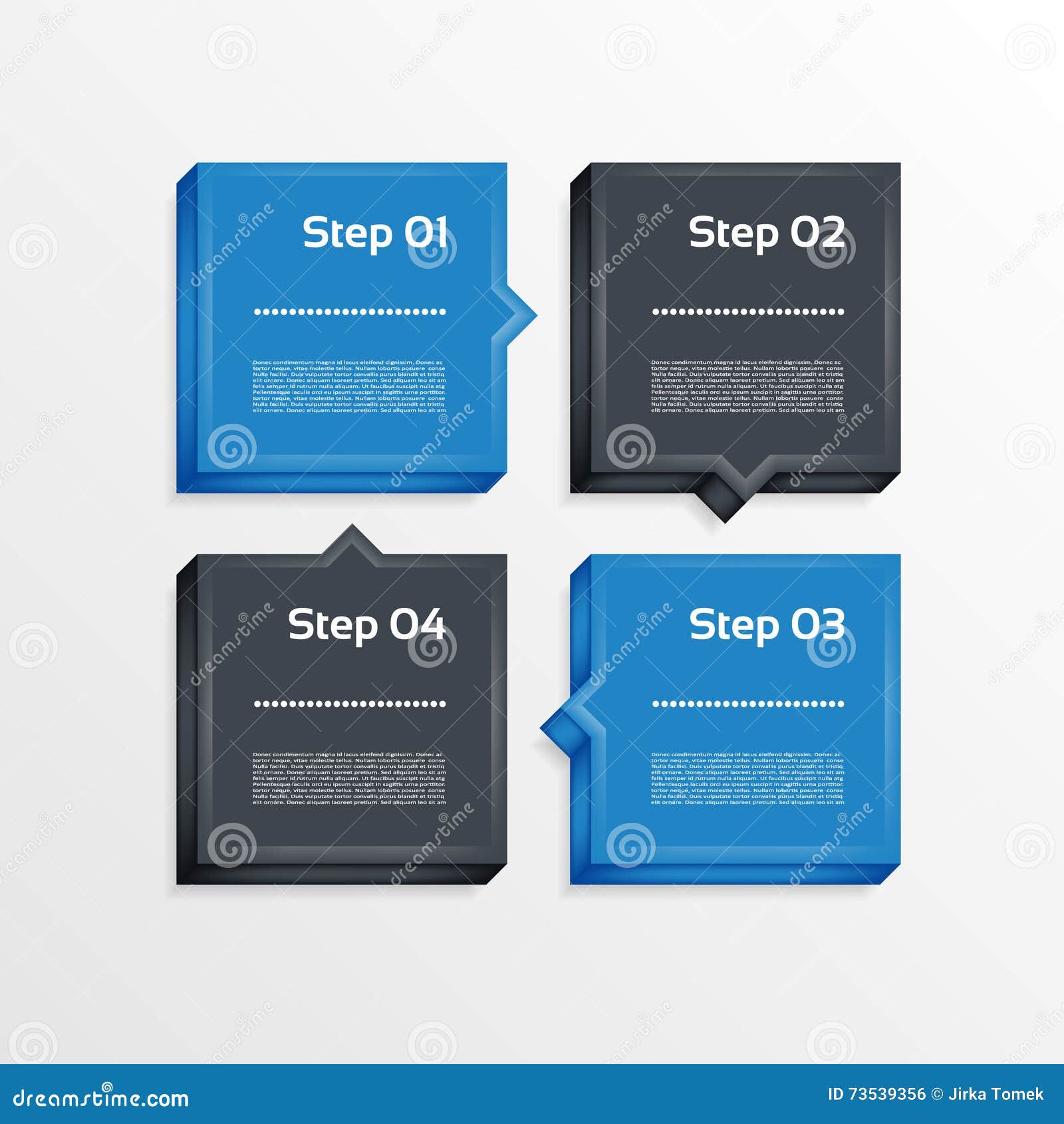 Four Steps Process Arrows - Design Element. Vector Stock Vector ... Four Steps Process Arrows - Design Element. Vector Stock Vector ...