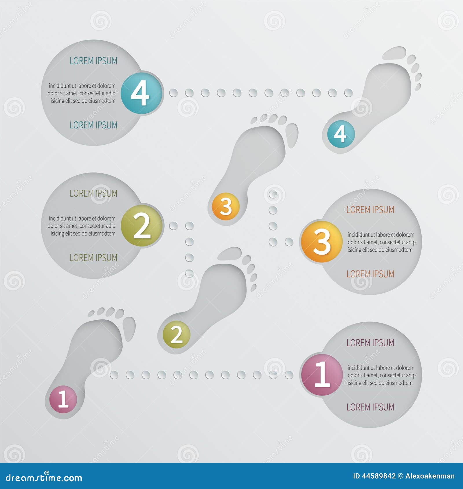 Four Steps Vector Perforated Infographic Template Stock Vector ... Four Steps Vector Perforated Infographic Template Stock Vector ...