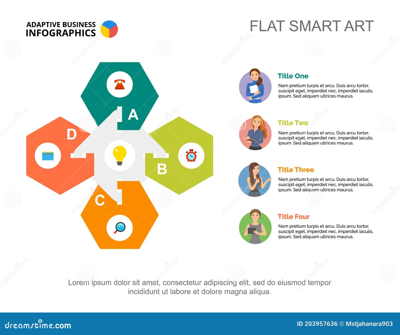 4 Steps To Work In The Form Of Arrow Signs Describing Work Processes Or ...